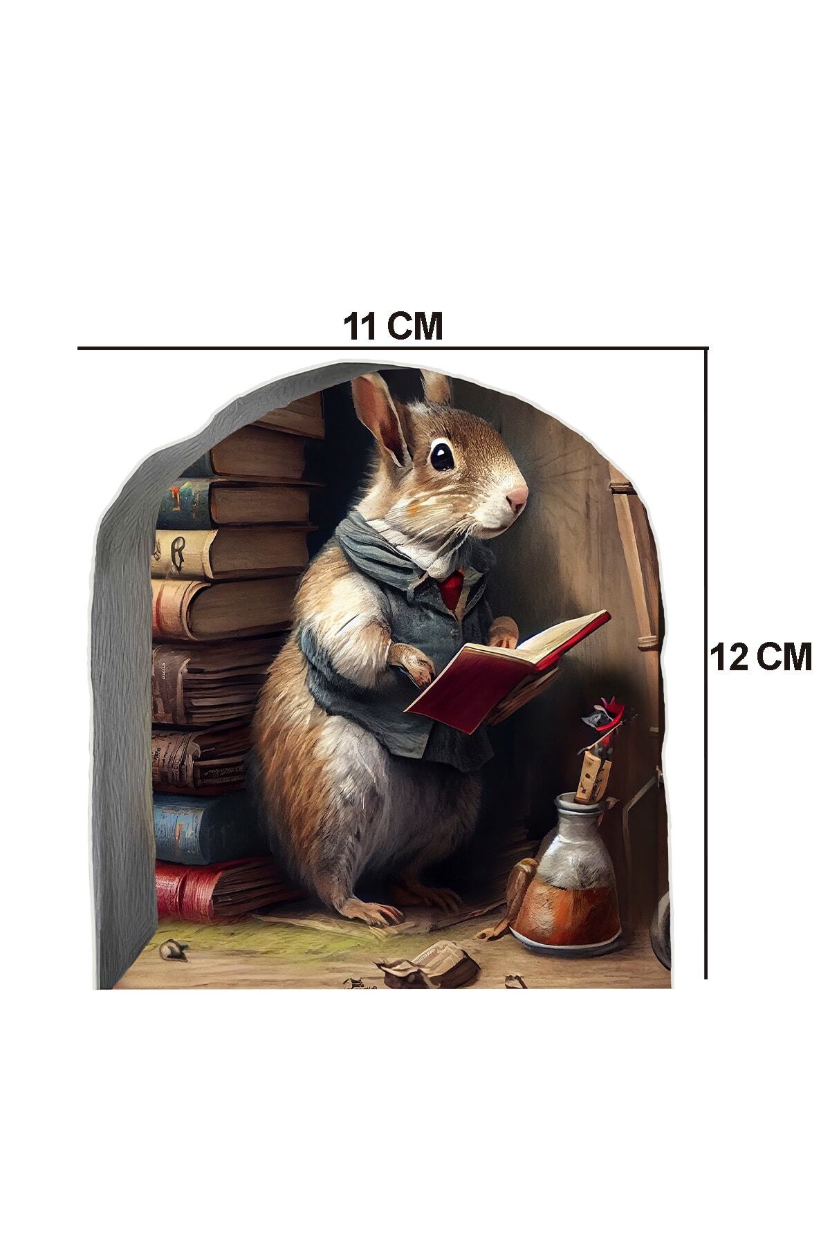Echo Home Mouse Reading a Book Wall Sticker Librarian Cute Mouse and ...
