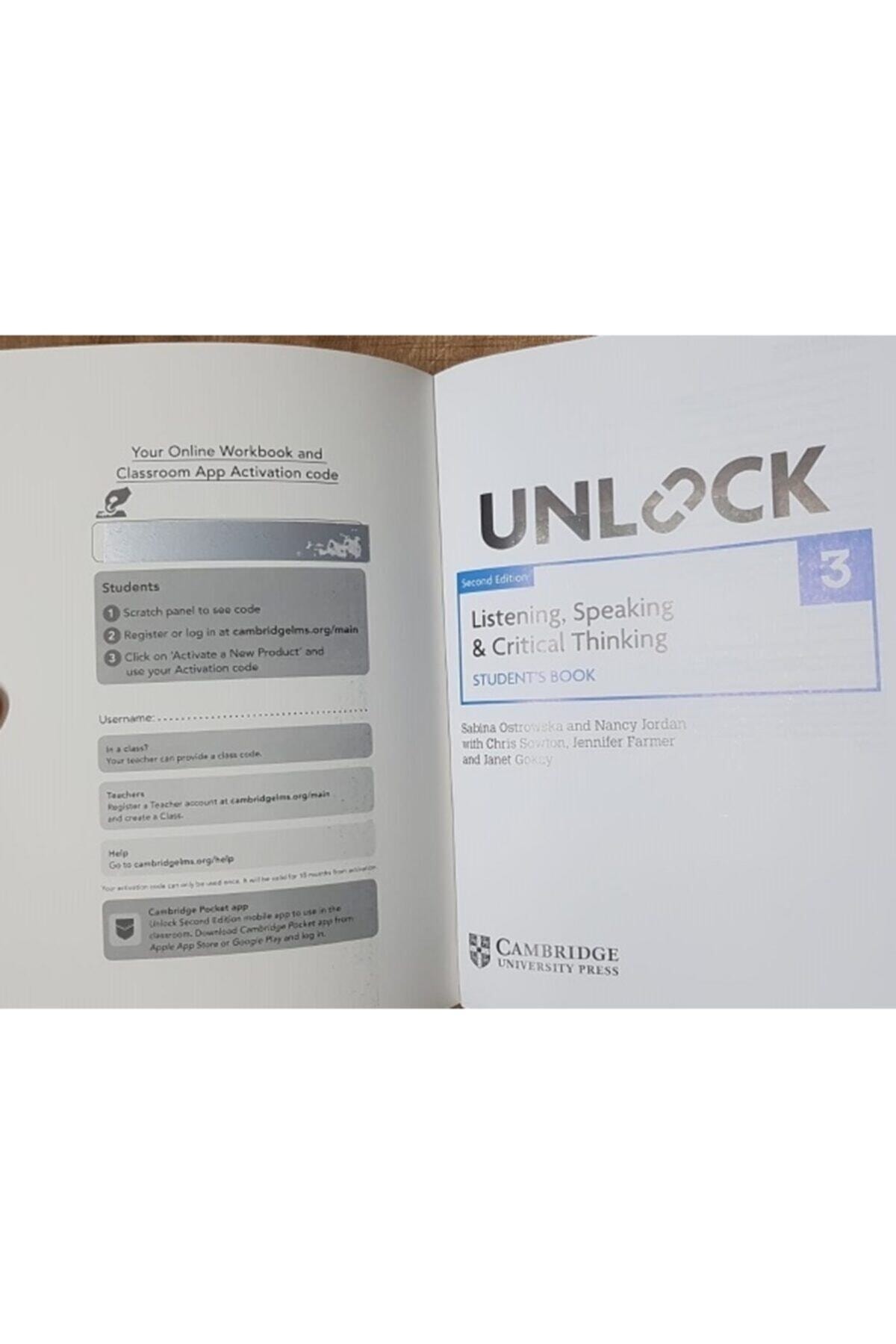 Cambridge University Unlock 3 Listening - Speaking & Critical Thinking ...