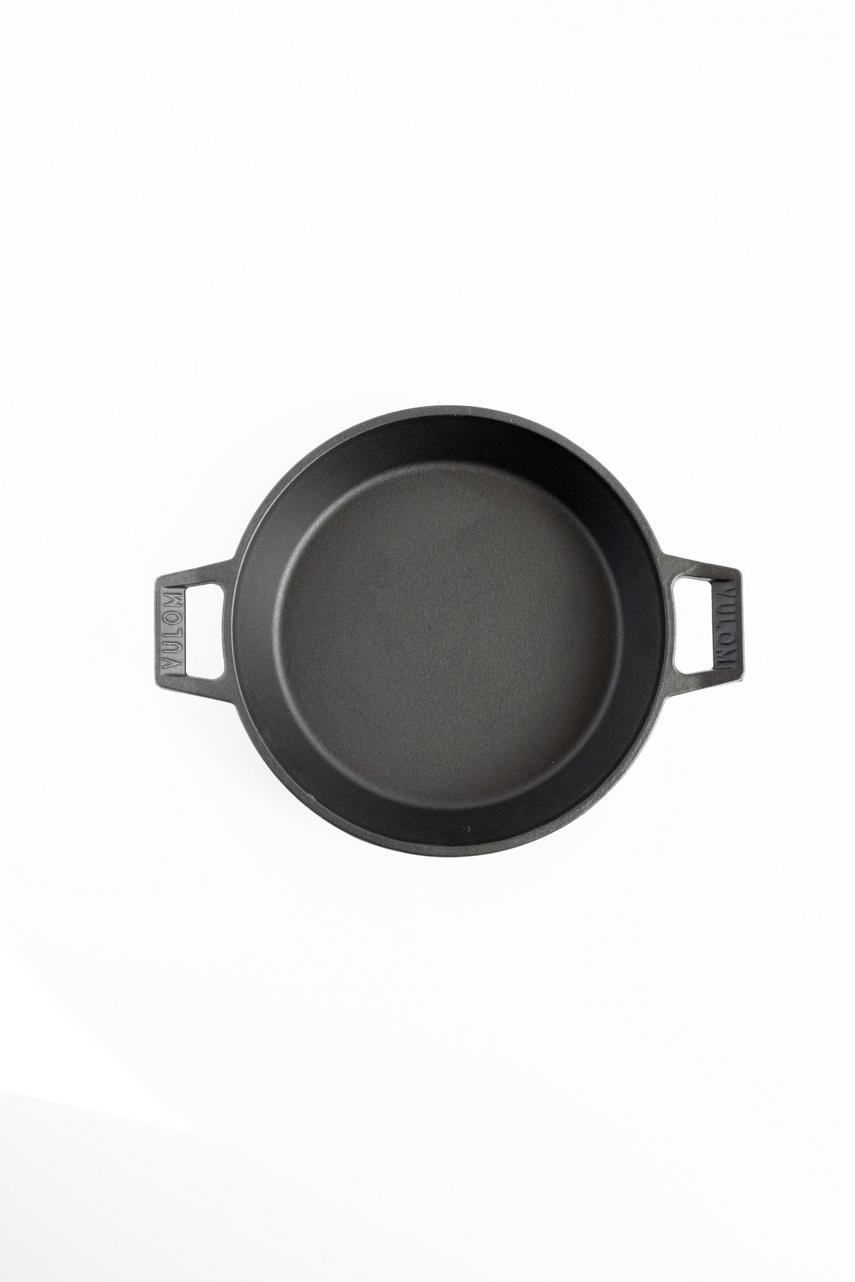 VULOM Lotus Demir Döküm Tava 26 Cm Çift Kulp Mat Siyah - Fiyatı, Yorumları