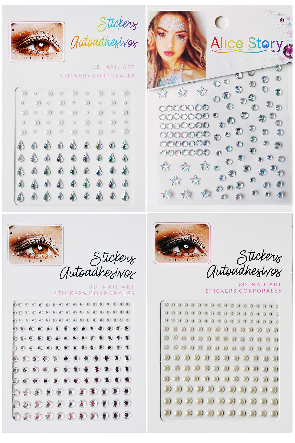 Ören Vücut Ve Yüz Taşı Stickers Makyaj Taşı Yapışkan Festival Taşı ...