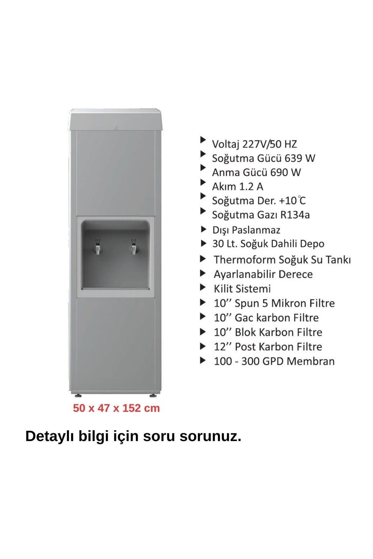 Evora Sanayi Tipi Sebil 40 Litre Soğutmalı Arıtmalı Paslanmaz ...