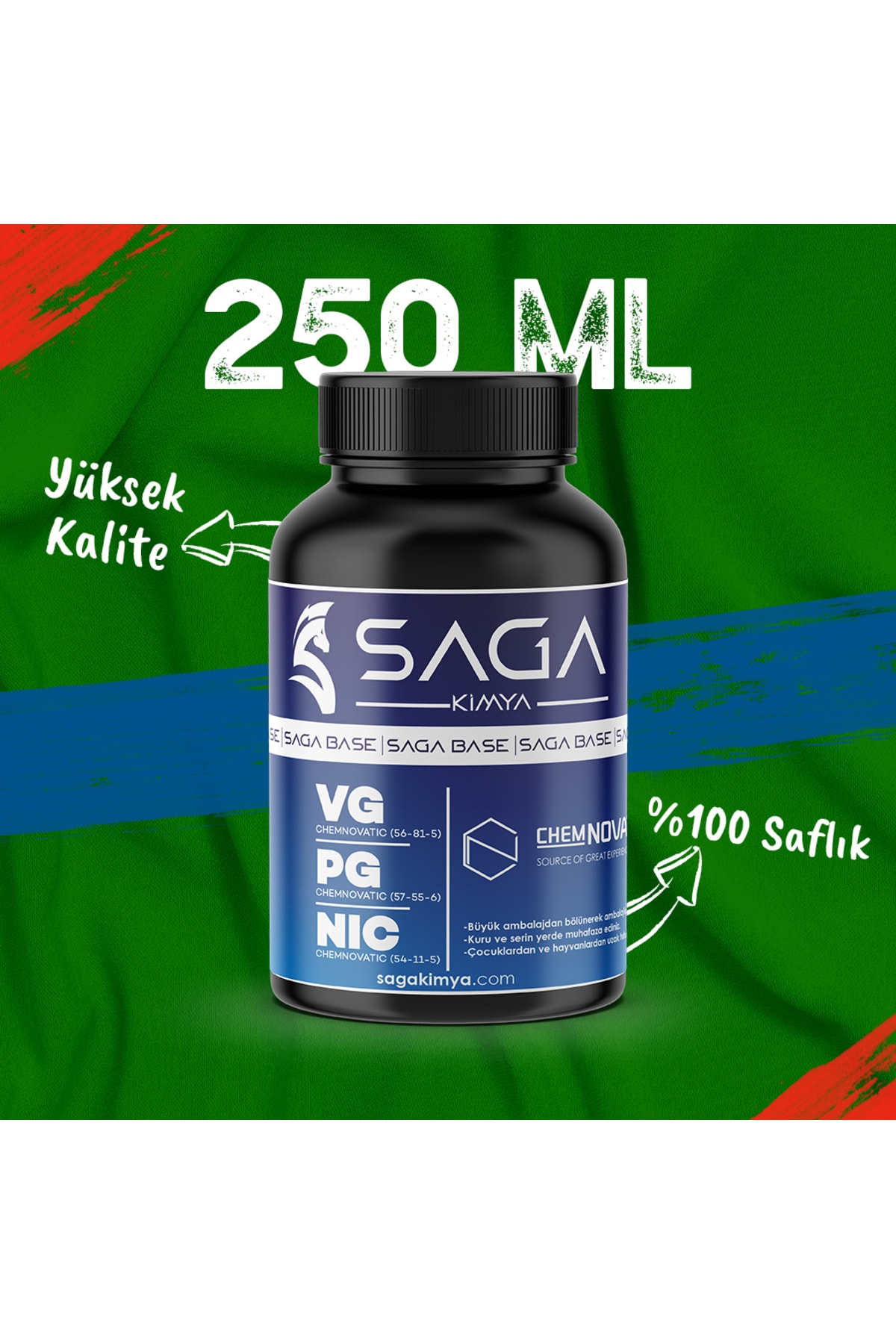 Saga Kimya 3c Chemnovatic Nbase 250 ml 6 Mg 80/20 Vg/pg Fiyatı, Yorumları - Trendyol