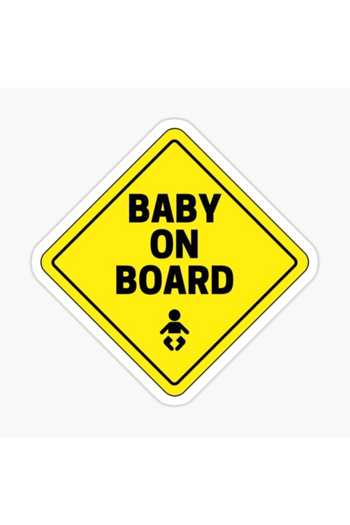 TSC Baby On Board Arabada bebek var Oto Sticker Etiket 19CM md15 ...