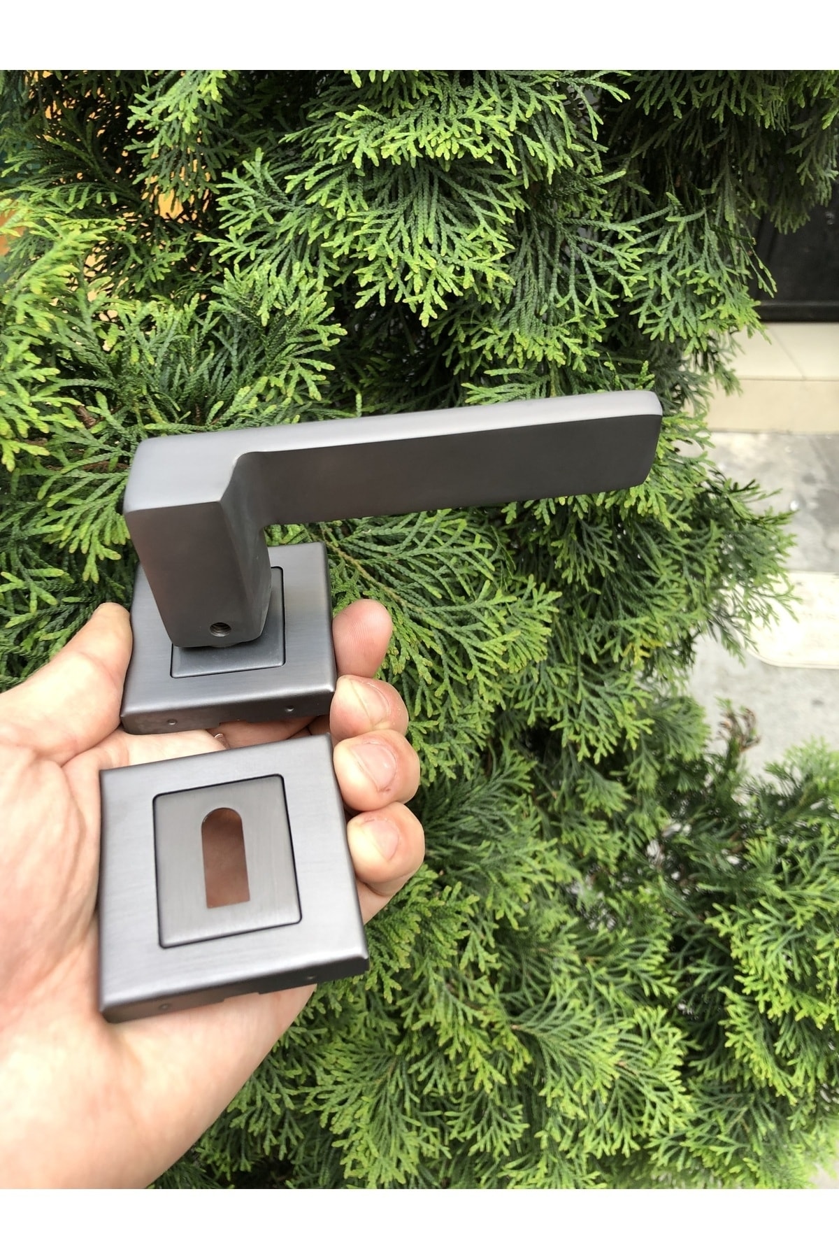 İyem Lüx Anka Kare Rozetli Kapı Kolu ( Oda ) Mat Andresit Fiyatı ...