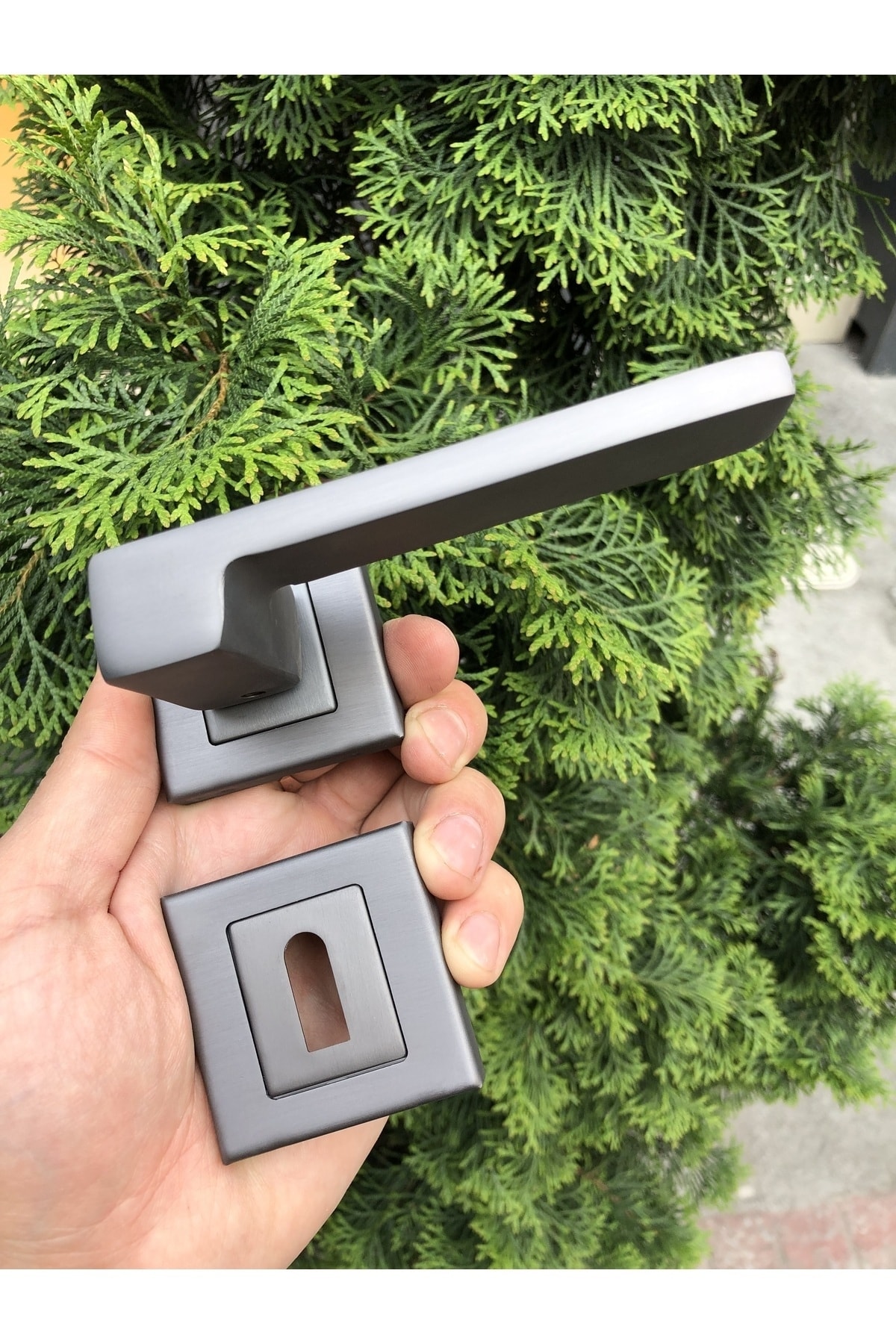 İyem Lüx Anka Kare Rozetli Kapı Kolu ( Oda ) Mat Andresit Fiyatı ...