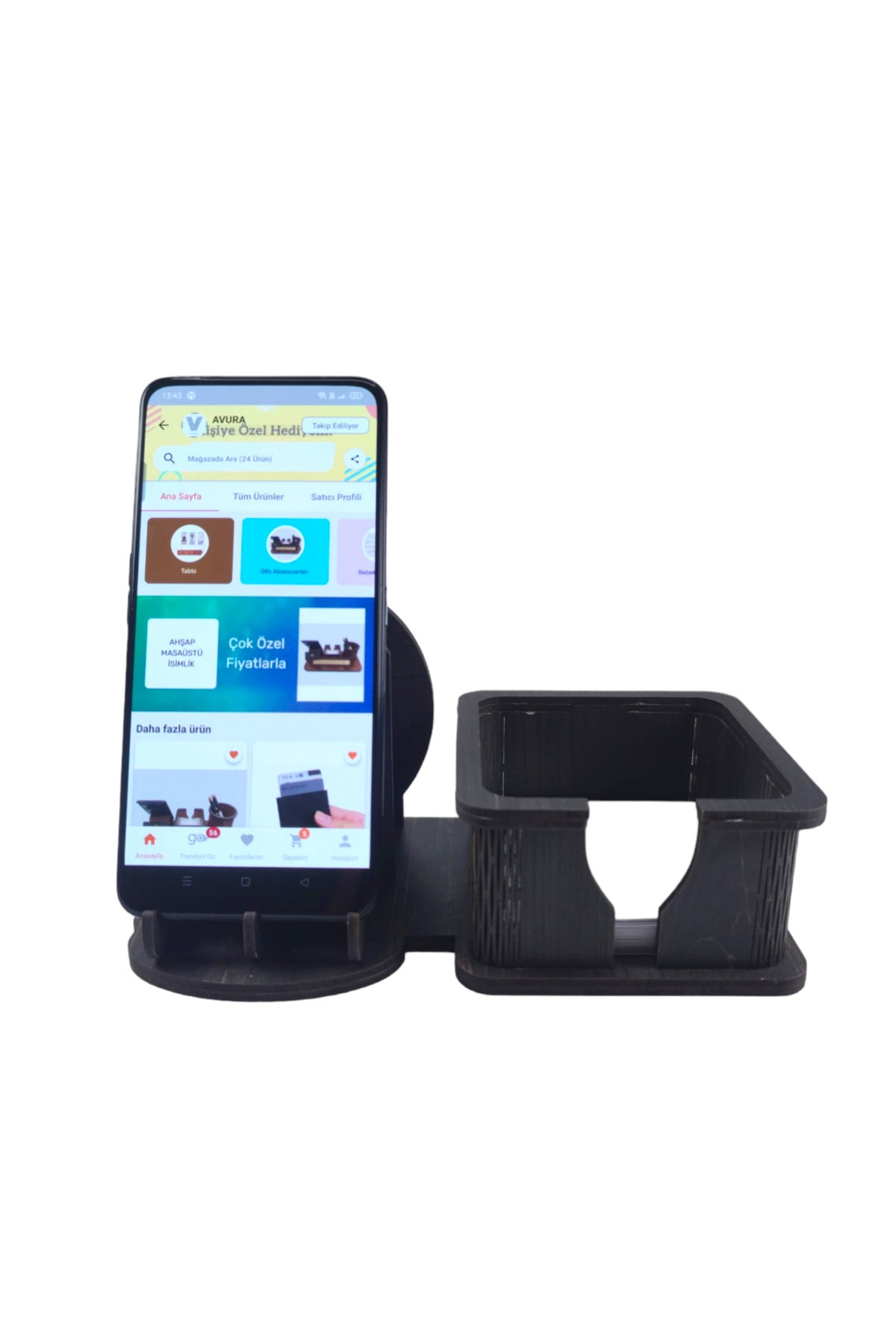 avura Ahşap Masa Üstü Isimlik Kalemlik Bloknotluk - Fiyatı, Yorumları