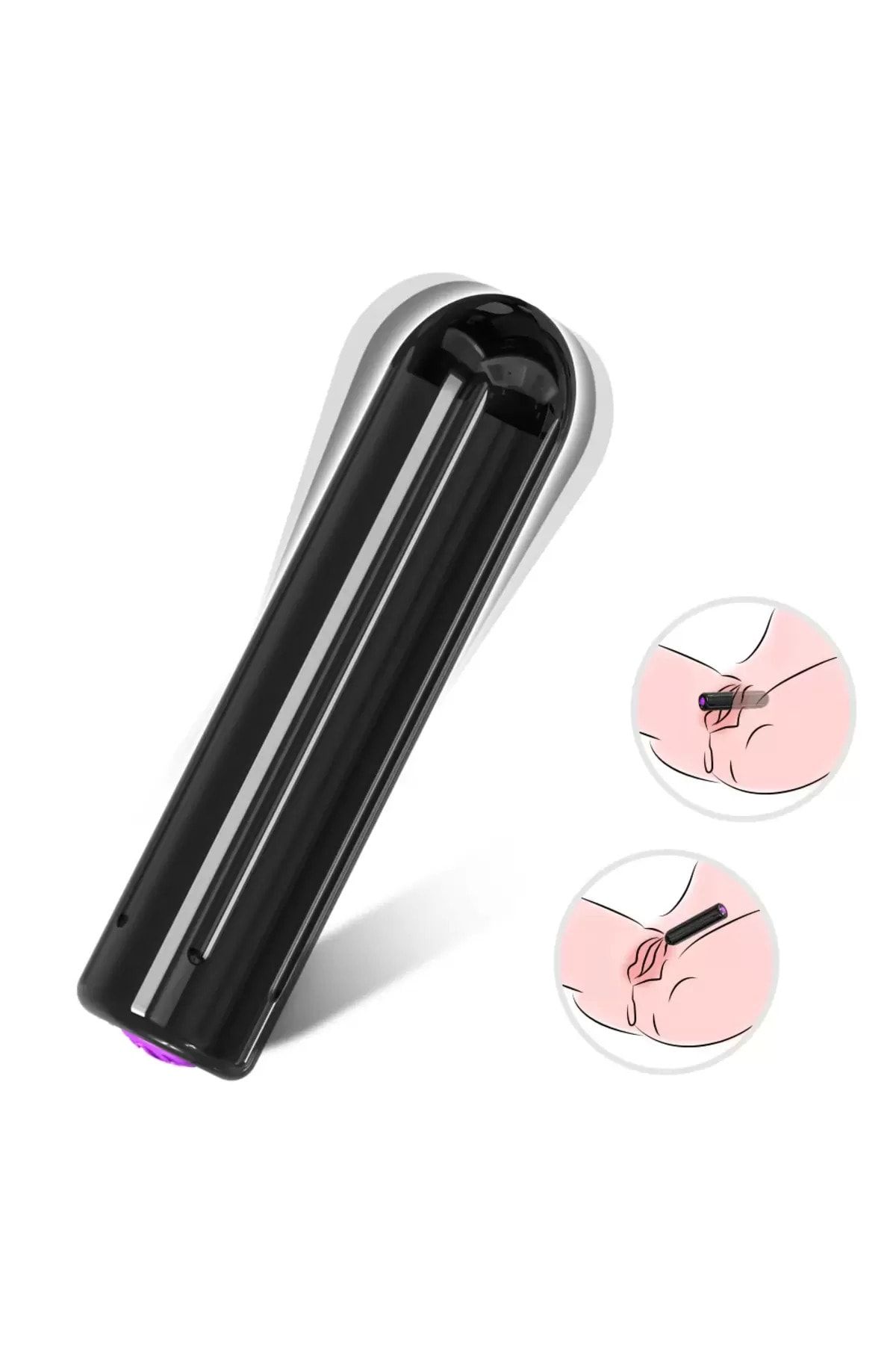 Erostik Shop Manyetik Şarjlı Ultra Güçlü Titreşimli Bullet Mini