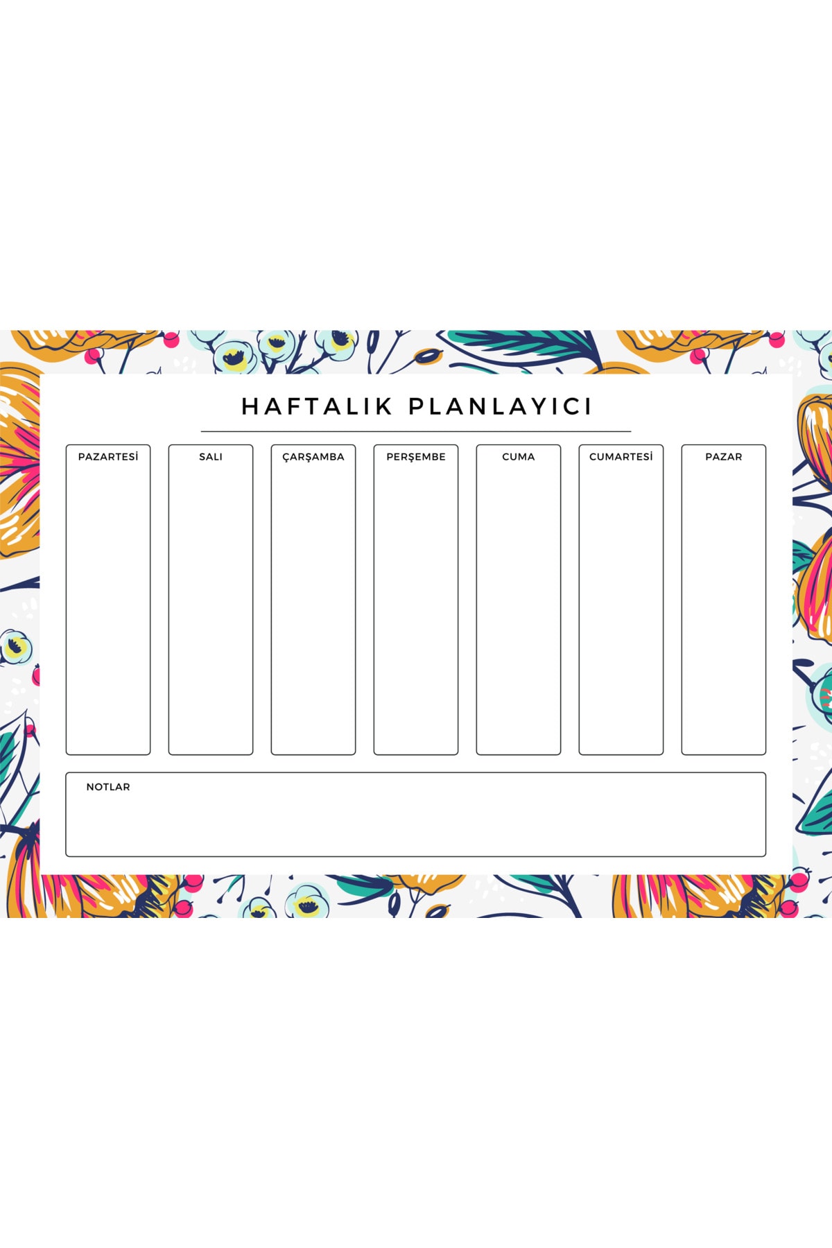 Chi-Chi Papers Büyük Boy Haftalık Masaüstü Planlayıcı - Rose Fiyatı ...