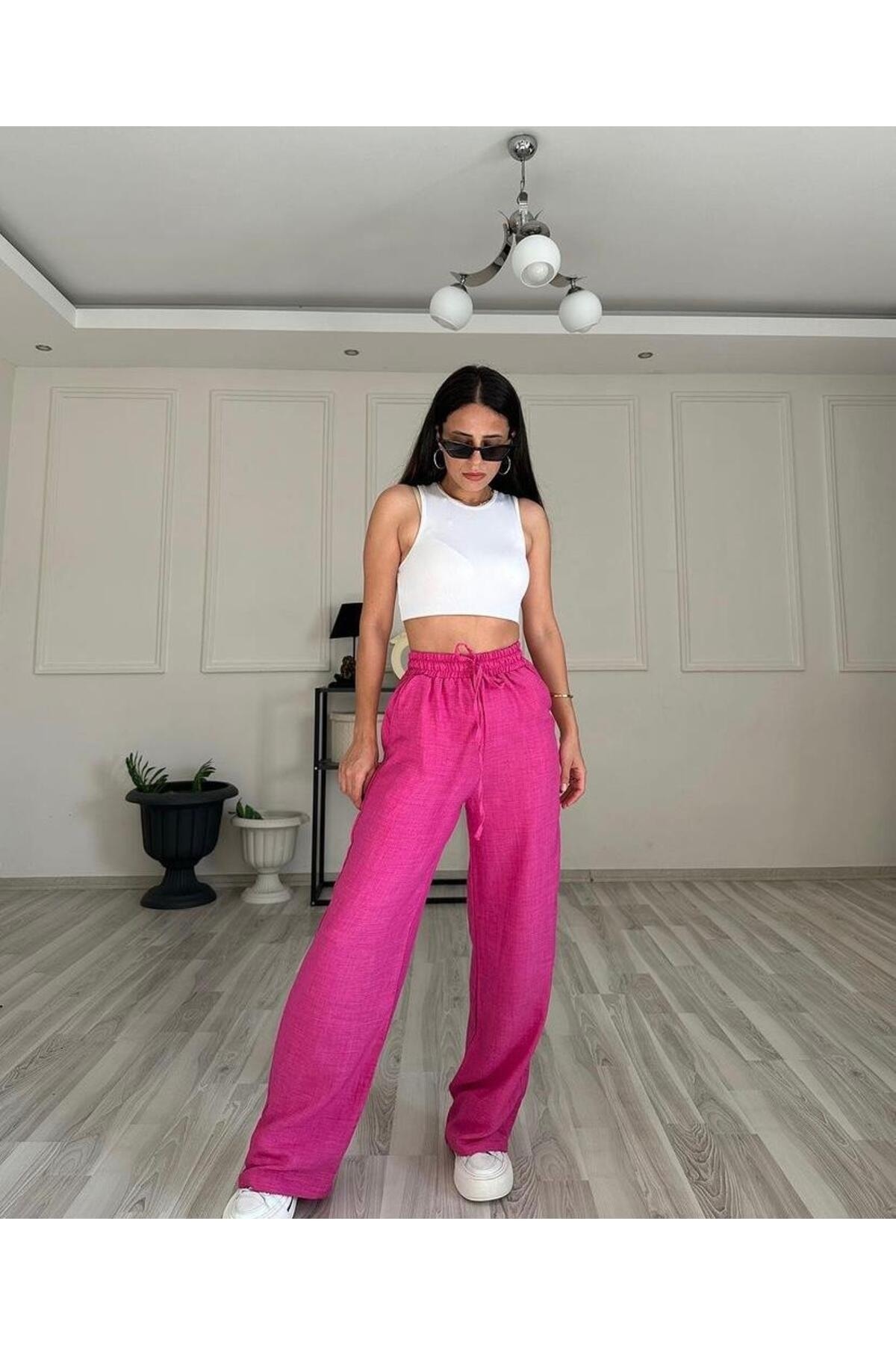 Undeka Store Kadın Yazlık Keten Geniş Paça Pantolon Fiyatı, Yorumları ...