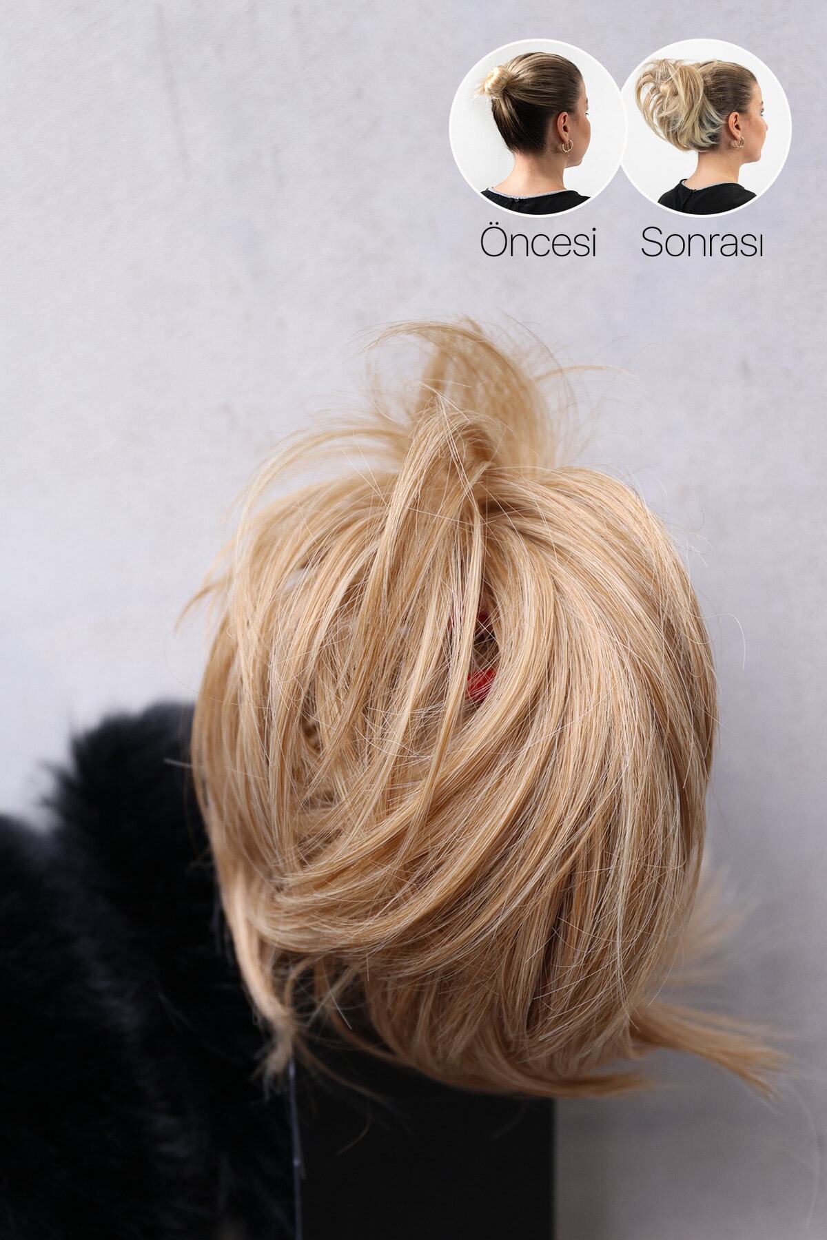 LOLLY PONY Düz Topuz Tokası Koyu Sarı Röfleli DGNK-27/613 Fiyatı ...