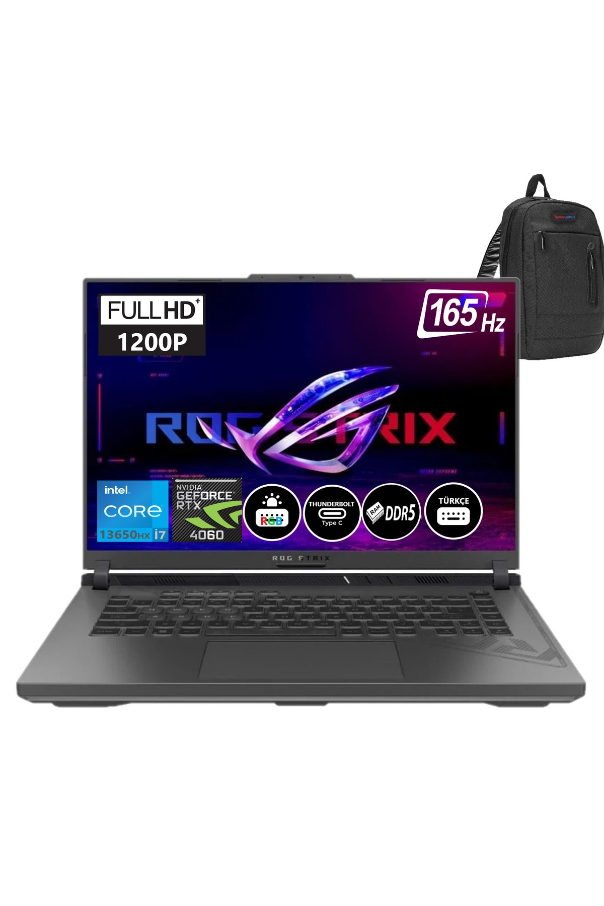 ASUS ROG Strix G16 i7-13650HX 64gb DDR5 512GB SSD 8GB RTX4060 16" FHD+ ...