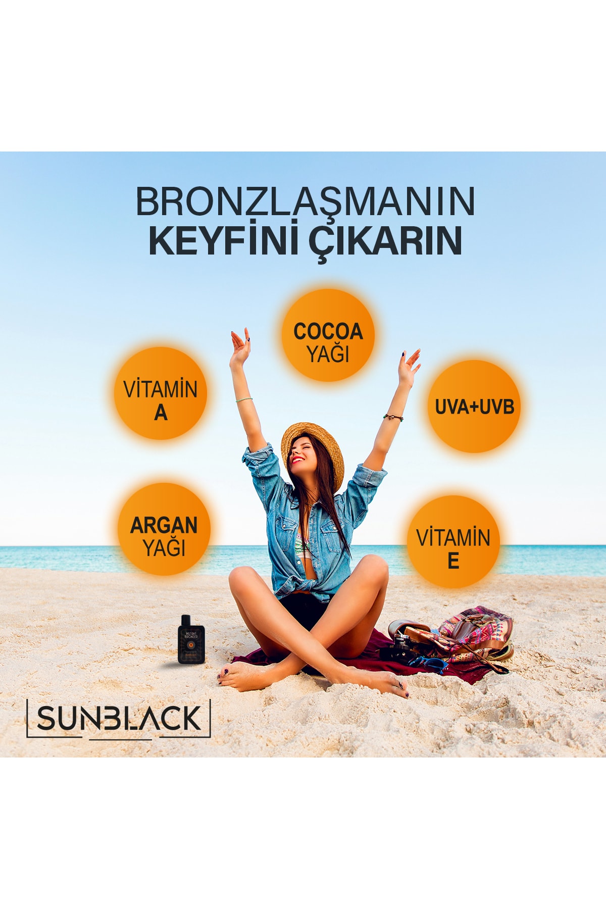 SUNBLACK Yoğun Bronzlaştırıcı Yağ 15 Spf 150ml - Fiyatı, Yorumları