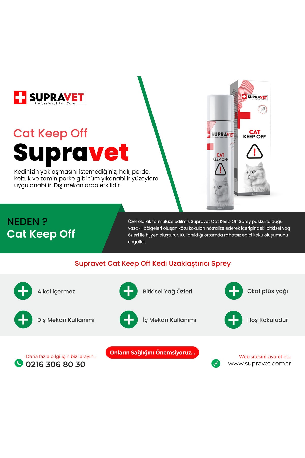 Supravet Cat Keep Off Kedi Uzaklaştırıcı Sprey 150 ml - Fiyatı, Yorumları