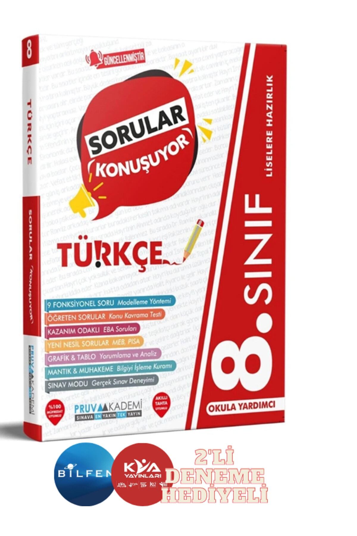 Pruva Akademi 8. Sınıf Türkçe Sorular Konuşuyor Bilfen Ve Kva Plus ...