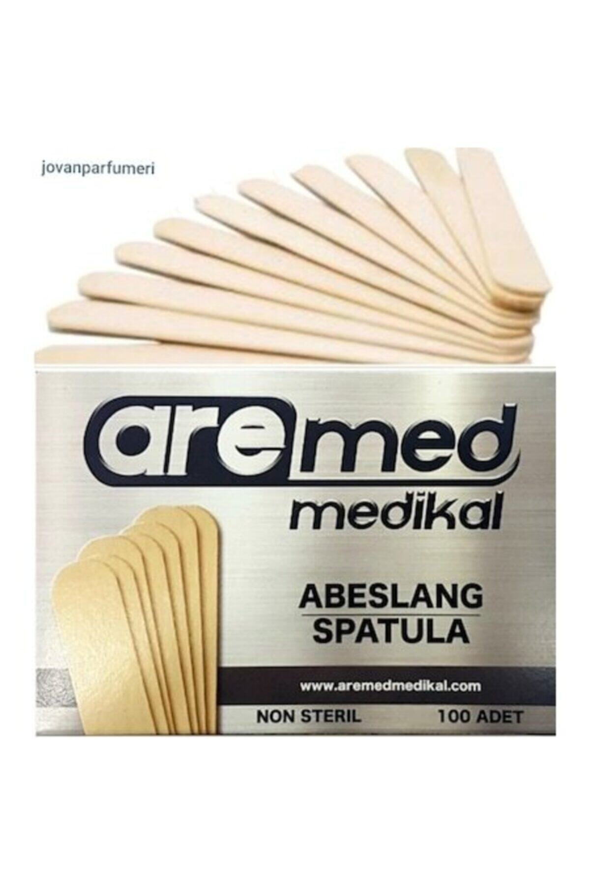 AREMED Abeslang Ağda Çubuğu Tahta Dil Basacağı 100lü 5 Paket 500 Adet ...