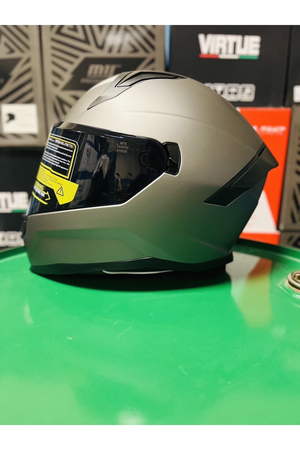 MTS Tez Motor Pro Helmet M-910 Motosiklet Kaskı Renkli Vizör(FİBER ...