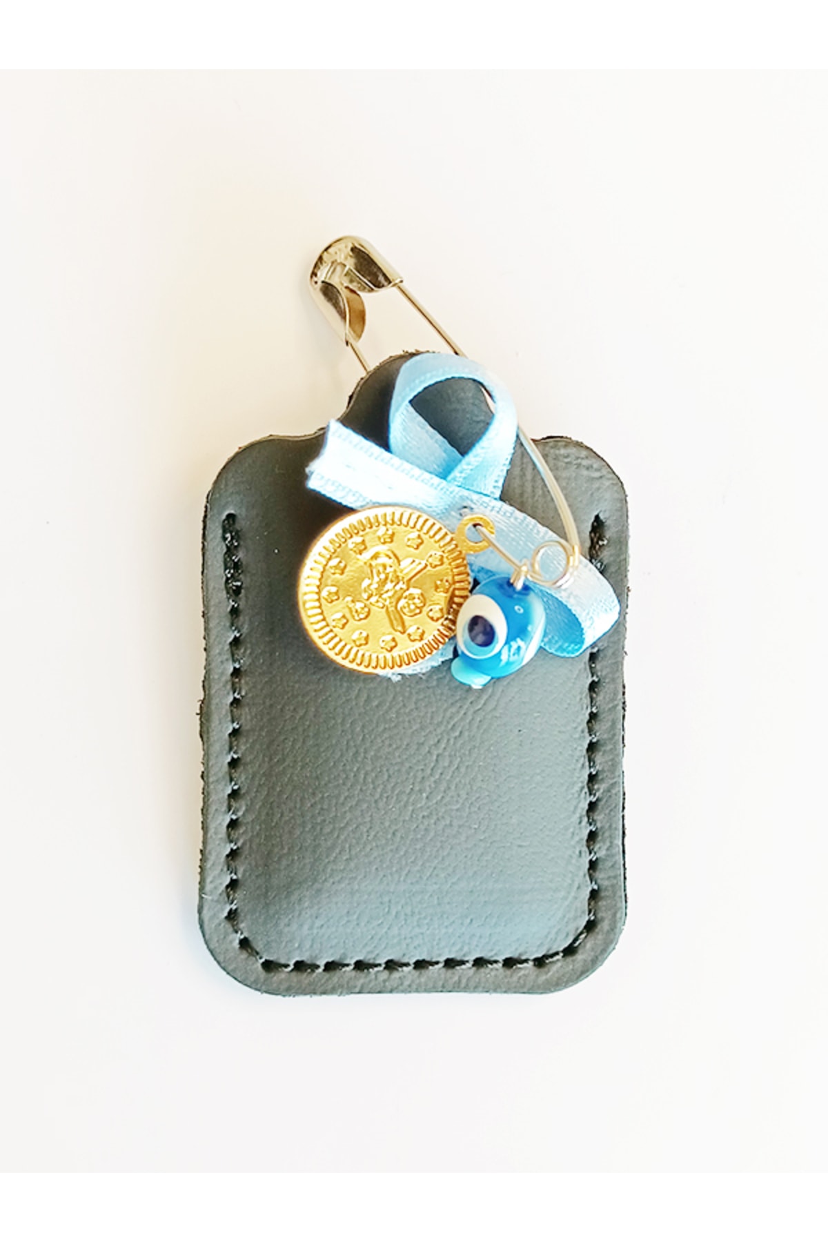 ViP GiFT BEBEK CEVŞEN DUALI KOLYE MUSKA HAKİKİ DERİ KÜÇÜK DÖRTGEN ...