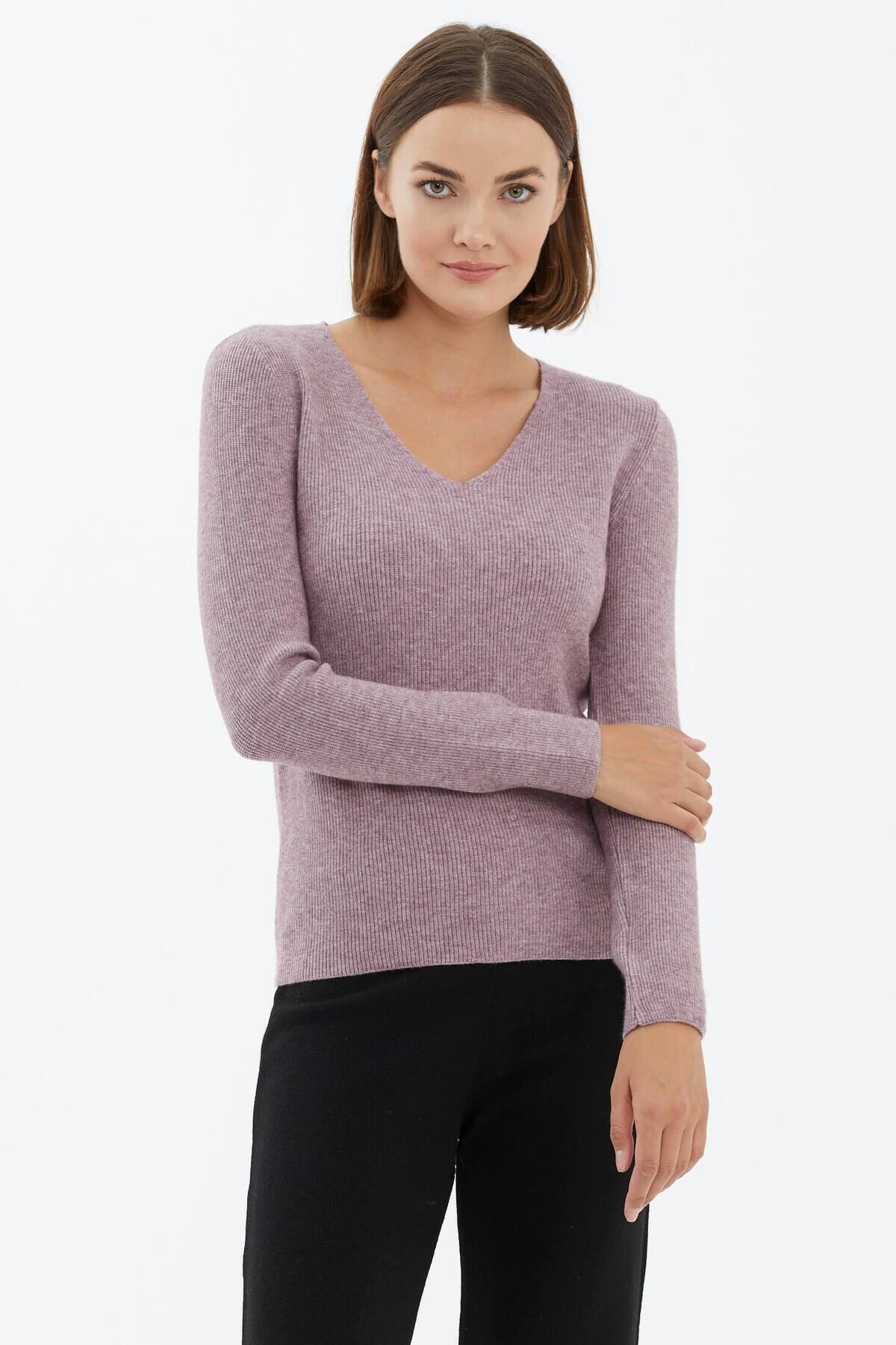 Sementa V Yaka Basic Triko Kazak - Gül Fiyatı, Yorumları - Trendyol