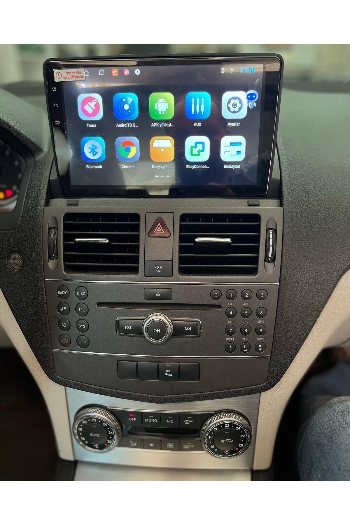demirusta Benz C-Class W204 2007-2010 carplay YOUTUBE yandex WİFİ usb ...