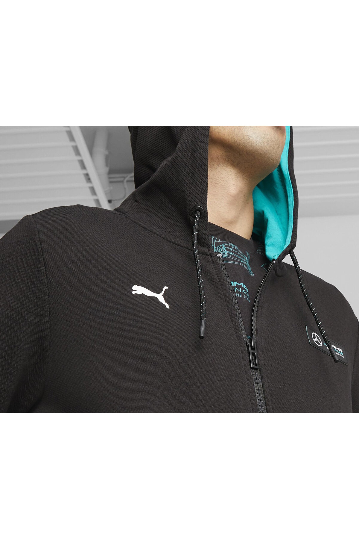 Puma Mercedes Hooded Sweat Jacket Erkek Günlük Ceket 62114701 Siyah ...