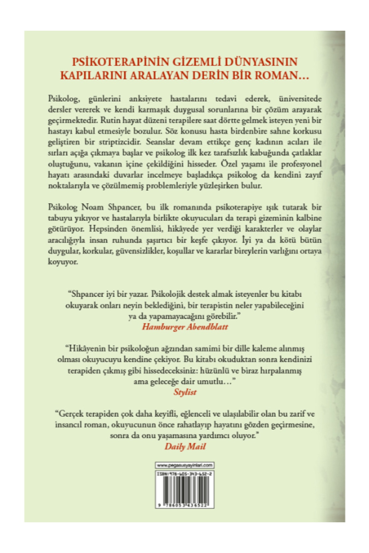 Pegasus Yayınları Iyi Psikolog - Noam Shpancer Fiyatı, Yorumları - Trendyol