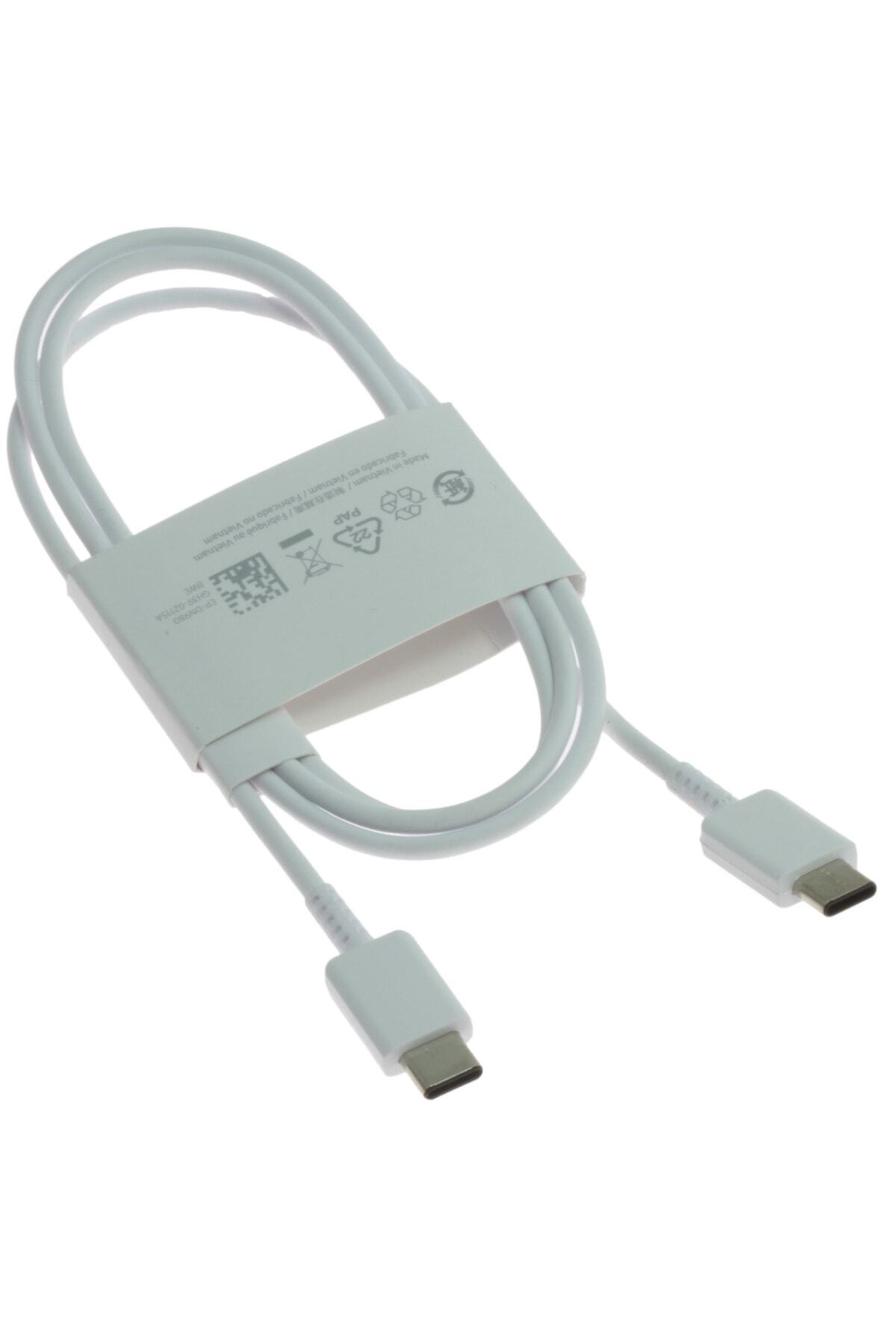 Samsung BEYAZ USB KABLO SM-A546 Galaxy A54 GİRİŞ TİPİ TYPE-C TO TYPE-C ...