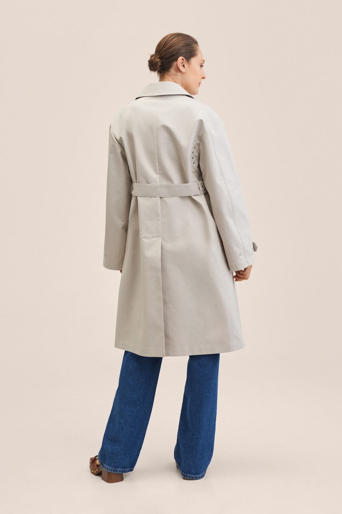 MANGO Bej Kadın Trençkot 27024758 Fiyatı, Yorumları - Trendyol
