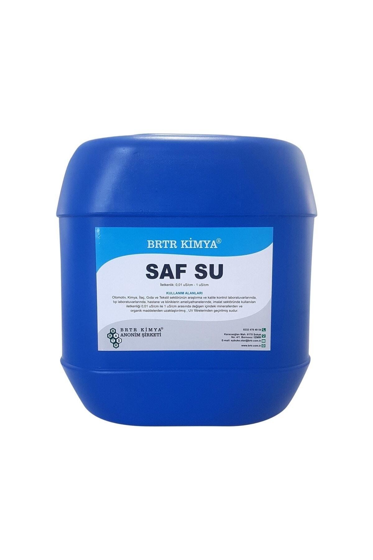 Brtr 20 lt Saf Su-Deiyonize Su-Distile Su-GümüşSuyu - Radyatör Suyu ...