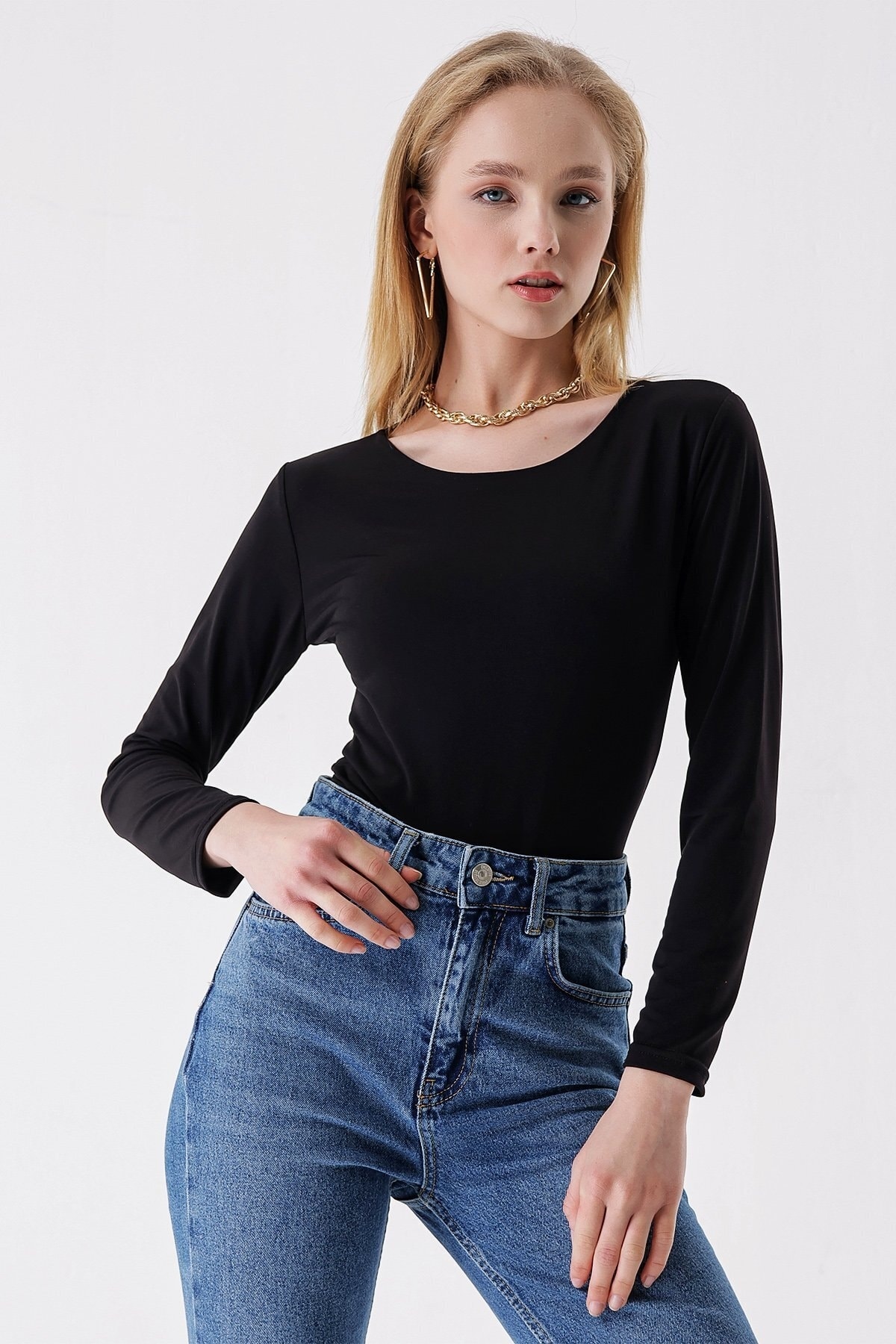 HAKKE Kadın Içten Katlı Çıtçıtlı Body Bluz Fiyatı, Yorumları - Trendyol