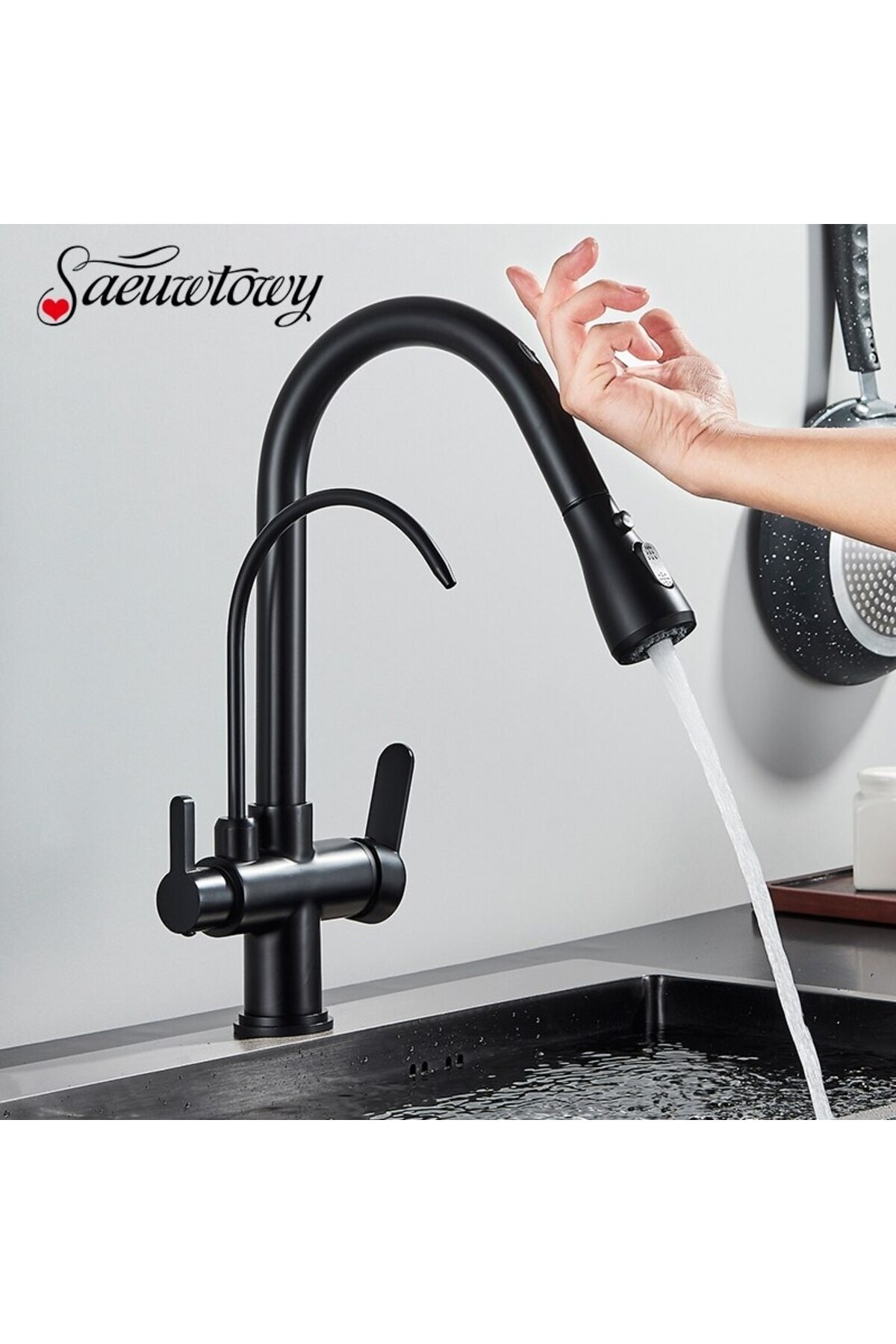 OEM MUTFAK EVYE BATARYASI DUAL FLOW SU ARITMA ÇIKIŞLI DOKUNMATİK SMART ...