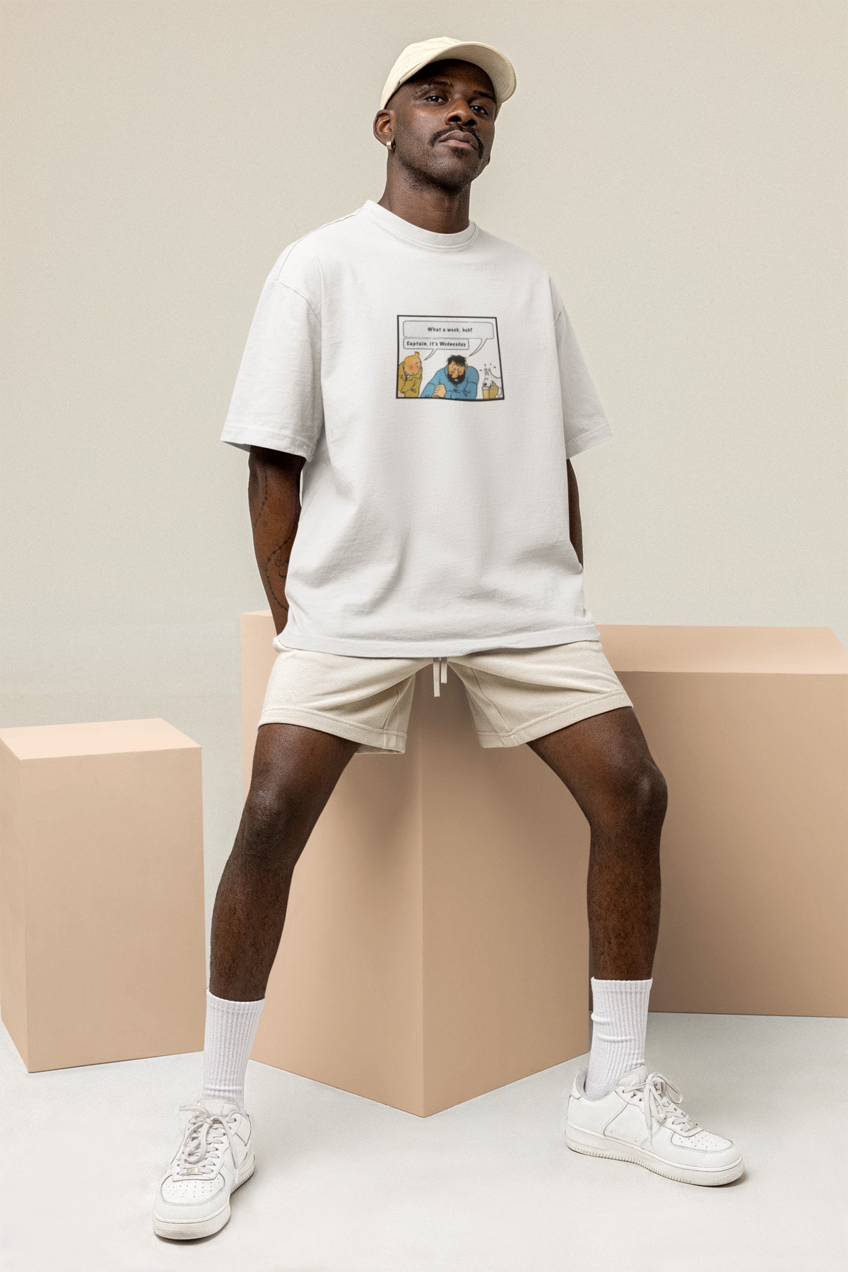 Adrift What A Week Huh?Captain It's Wednesday Designed Oversize Unisex ...