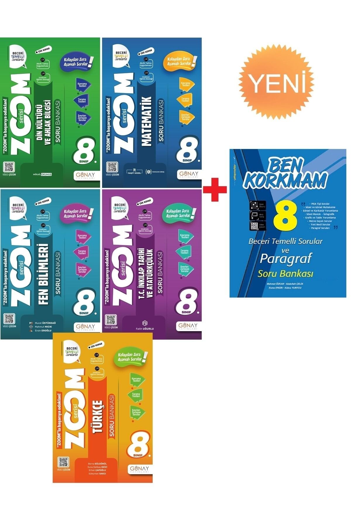 Dr.BOOK Günay Yeni Zoom 8.sınıf Soru Bankası Seti & BENKORKAMPARAGRAF ...