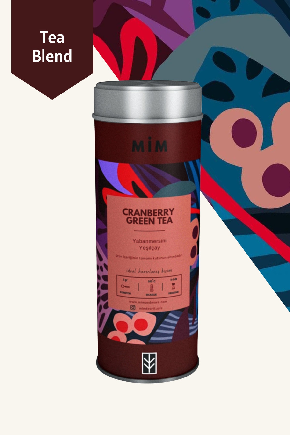 Mim Tea Cranberry Green Tea - Yaban Mersinli Yeşil Çay 50 gr Fiyatı ...