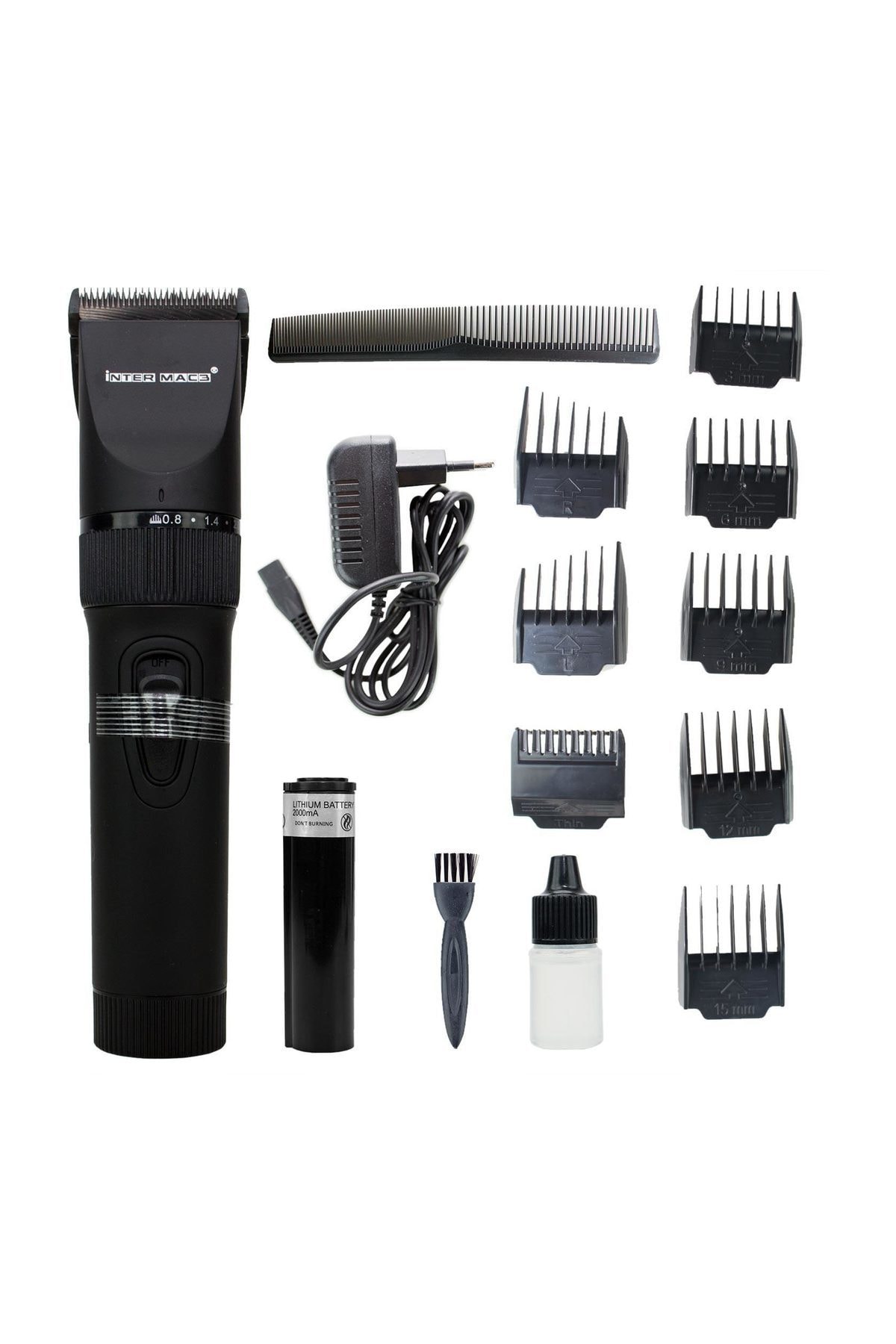 İnter Ac3 Tc-4800 Yedek Bataryalı Profesyonel Saç Sakal Tıraş Makinesi ...