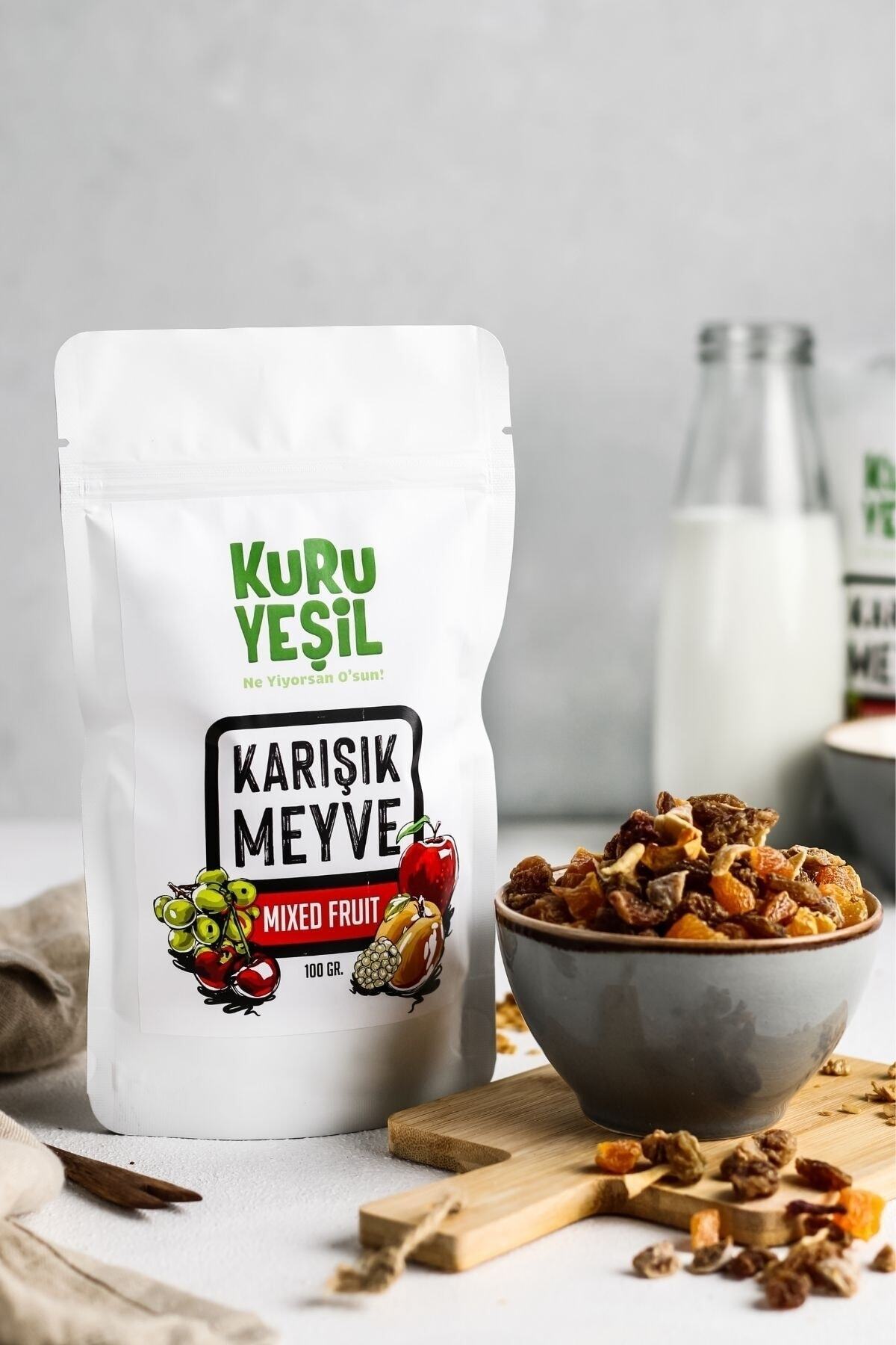 Kuru Yeşil Karışık Meyve Kurusu | Kurutulmuş Meyve Karışımı| Kek ...