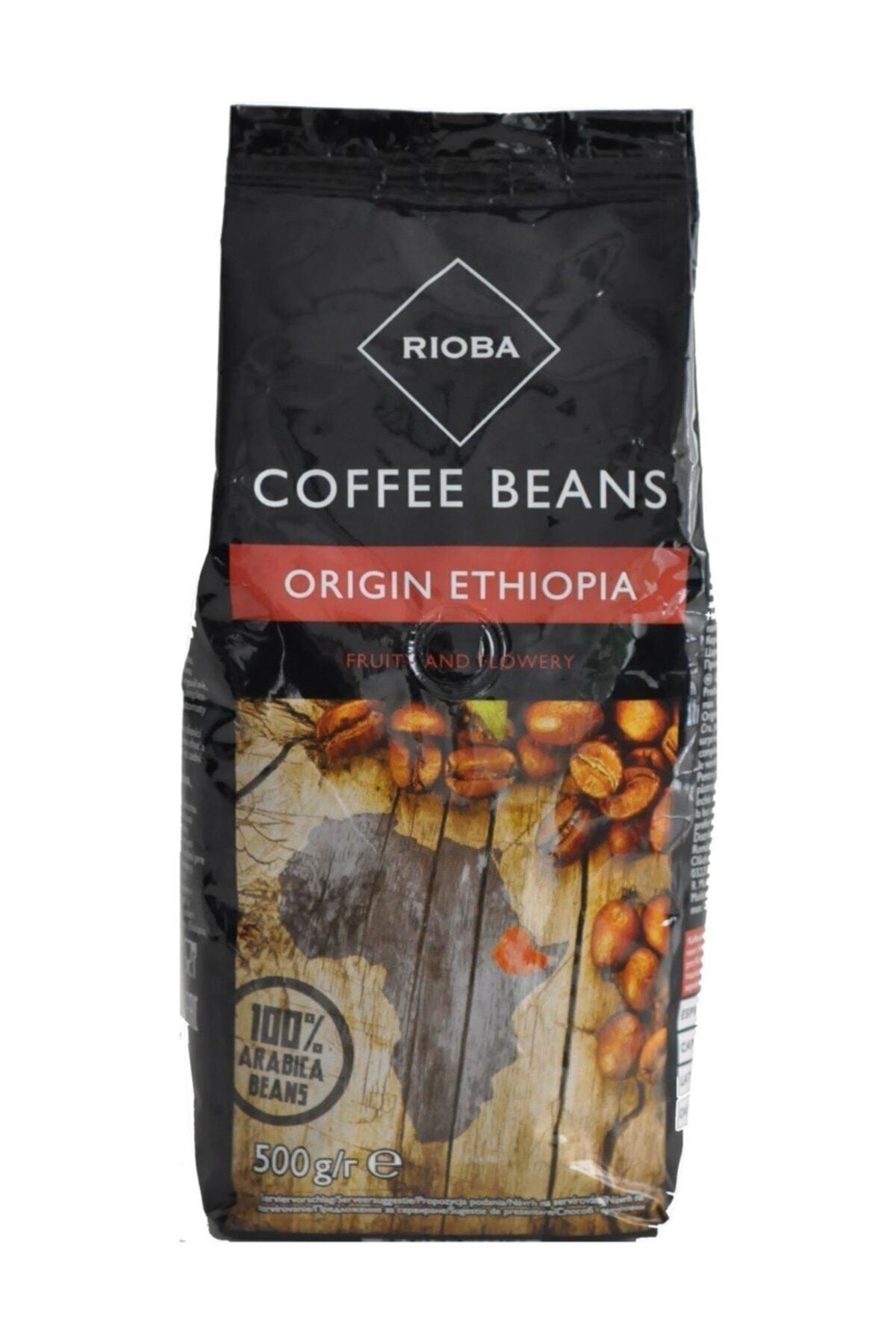 Rioba Coffee Beans Arabica Origin Ethiopia Çekirdek Kahve Etiyopya 500 ...