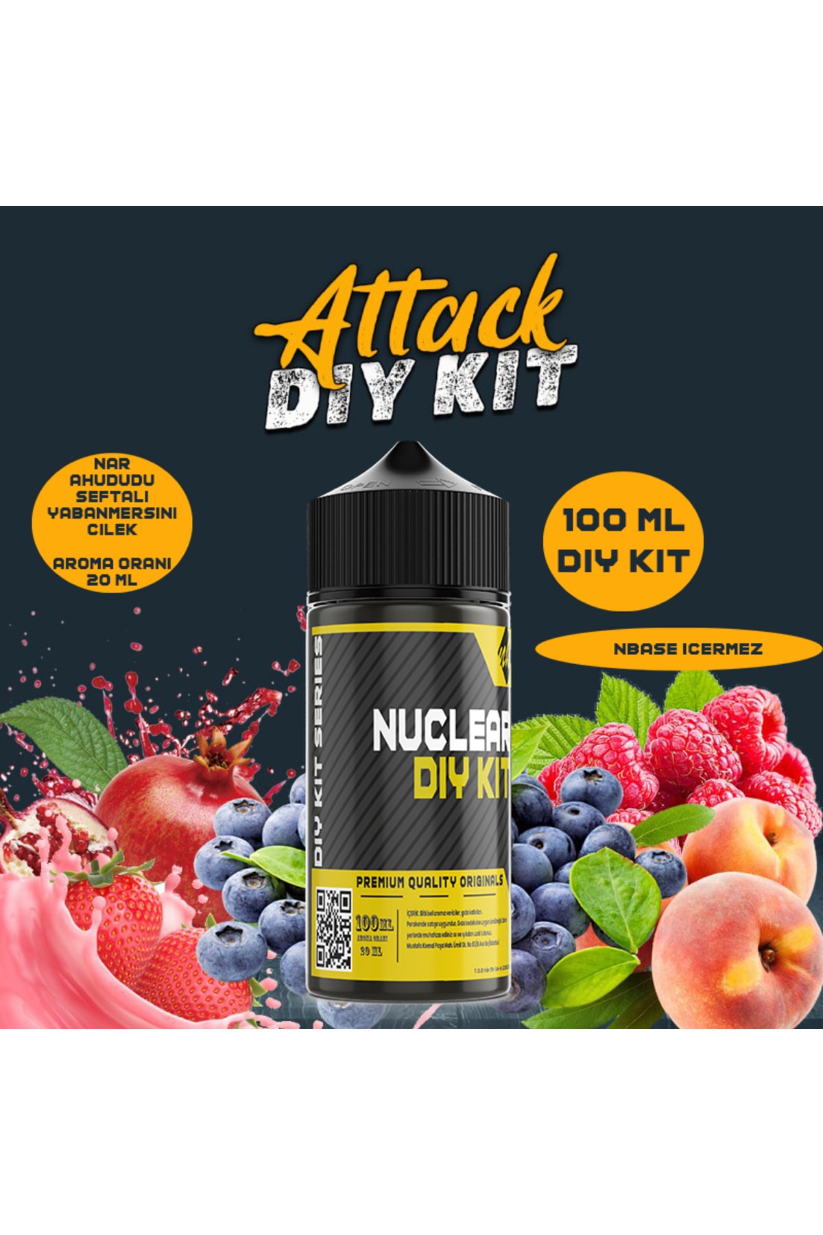 Nuclear Kimya Attack - 100 ml Dıy Kit (ŞİŞEDE SADECE 20 ML AROMA VARDIR HAZIR DEĞİLDİR) Fiyatı ...
