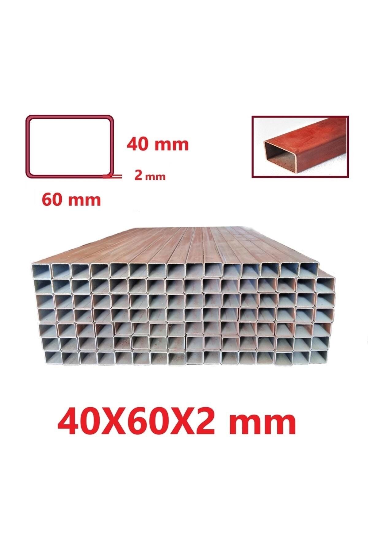 TOSÇELİK Boyalı (2mt) 40 x 60 x 2 mm Kutu Profil Boru Metal 40x60x2 ...