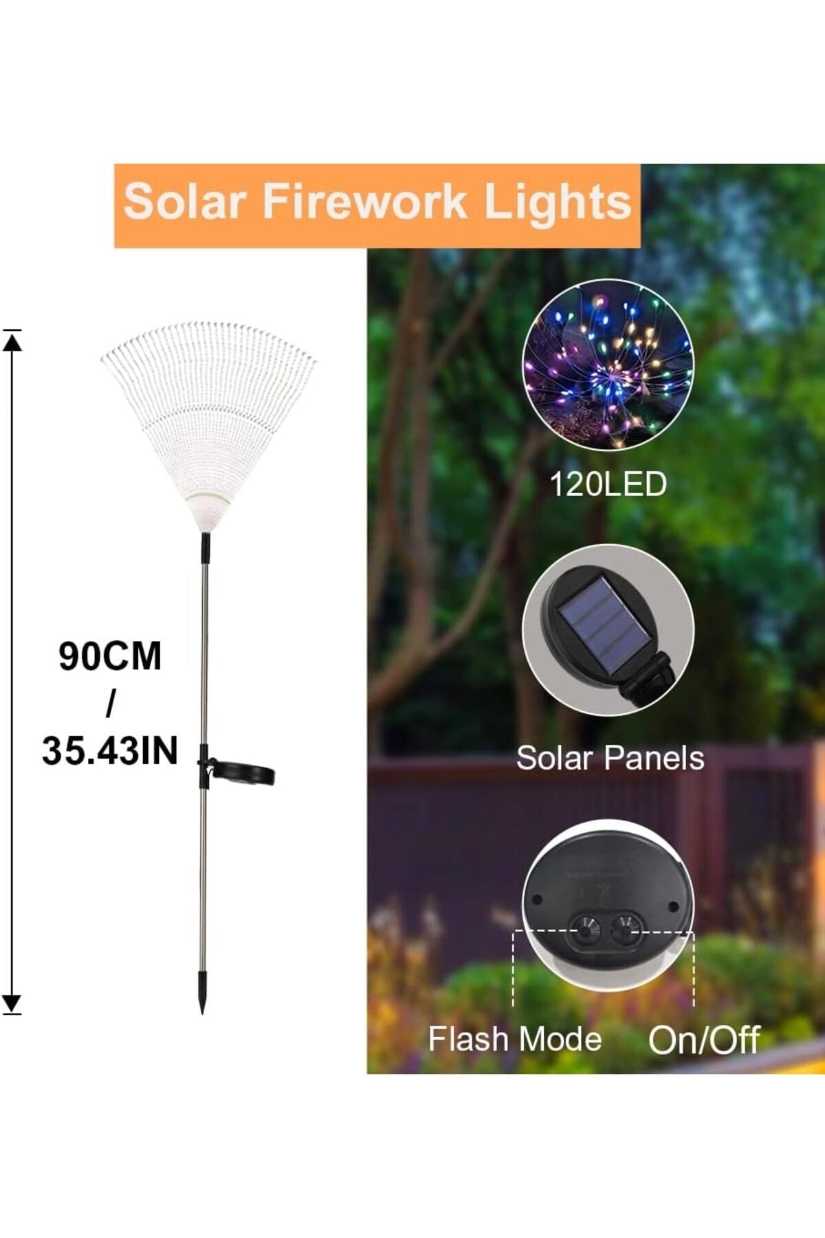 miletus Güneş Enerjili Bahçe Lambası Firecracker Gunes Enerjili Lamba ...