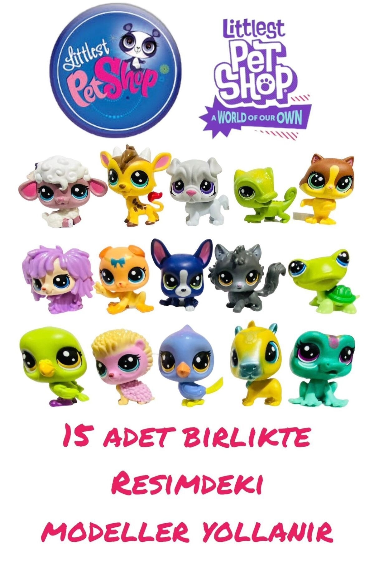 Littlest Pet Shop minişler 15 model nadir oyuncak pets shop lps ...