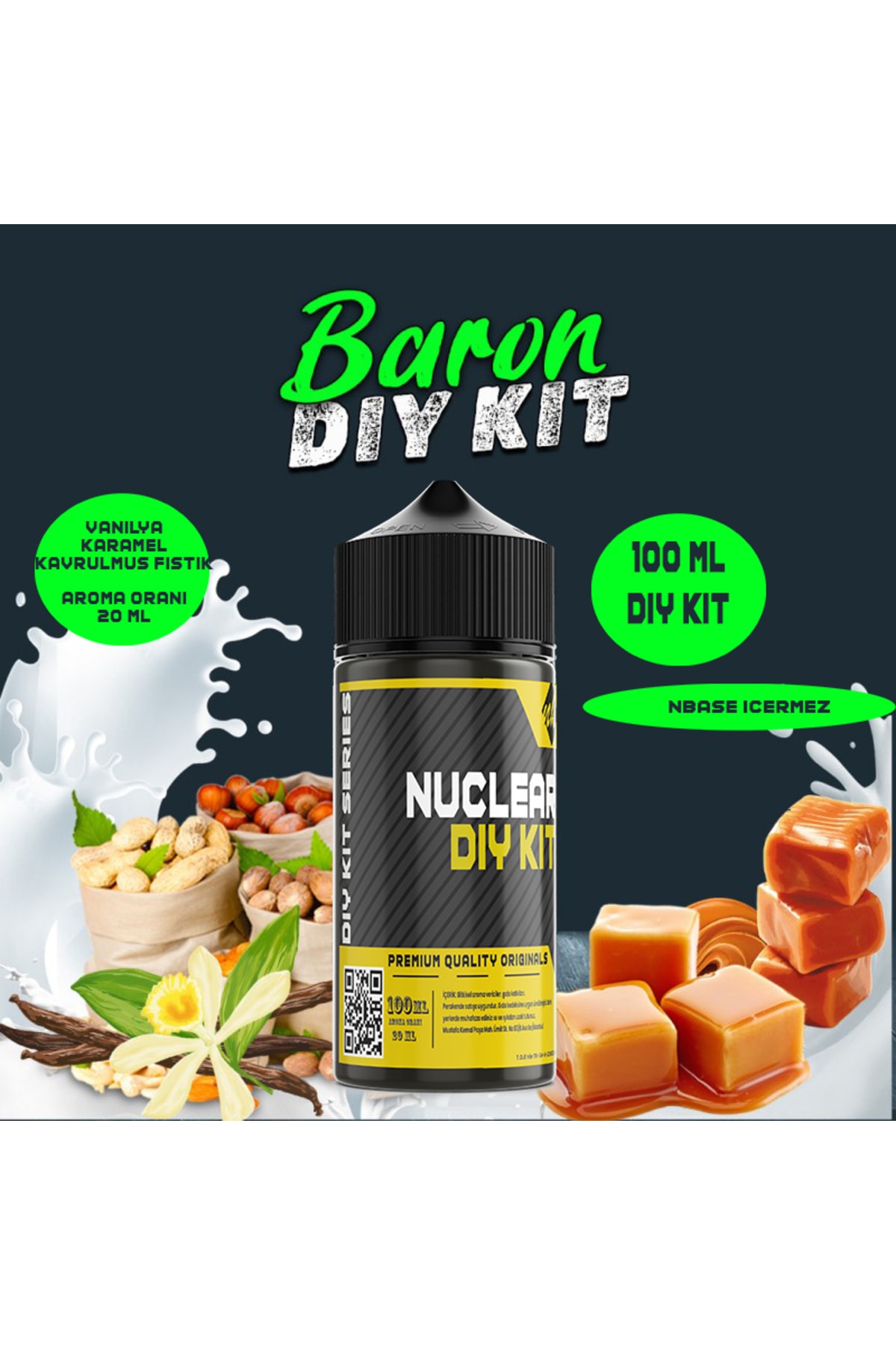 Nuclear Kimya Baron - 100 ml Dıy Kit (ŞİŞEDE SADECE 20 ML AROMA VARDIR HAZIR DEĞİLDİR) Fiyatı ...