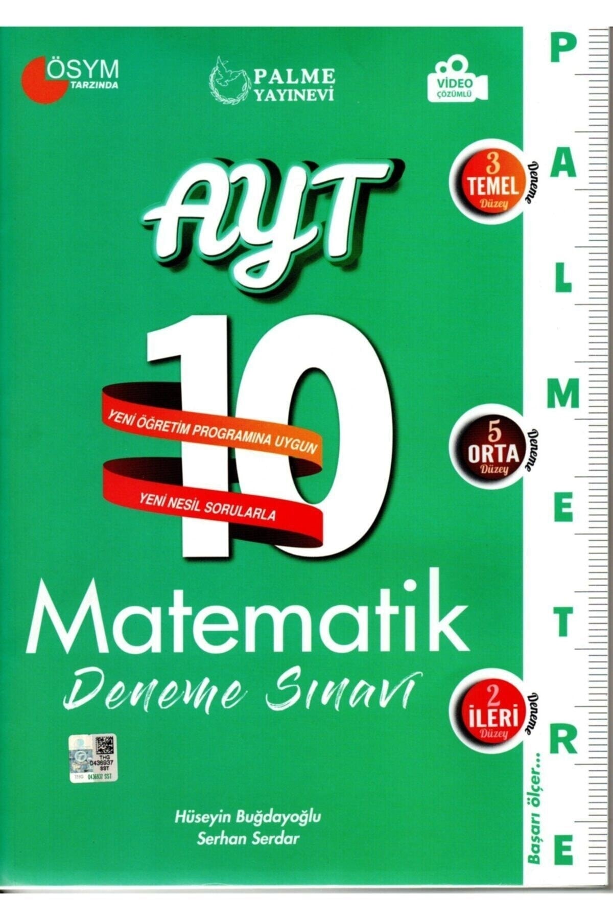 Palme Yayınevi Matematik Deneme Ayt 10lu Palmetre Fiyatı, Yorumları ...