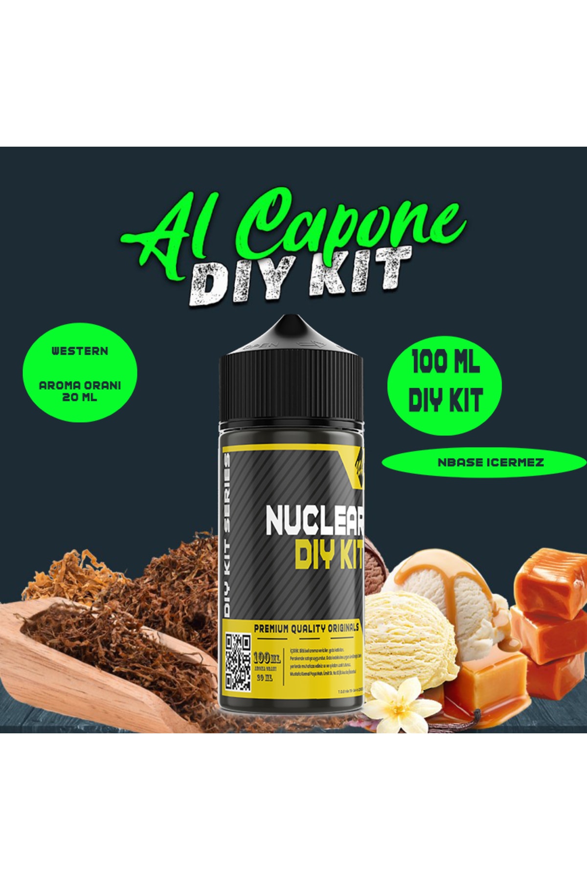 Nuclear Kimya Capone - 100 ml Dıy Kit (ŞİŞEDE SADECE 20 ML AROMA VARDIR HAZIR DEĞİLDİR) Fiyatı ...