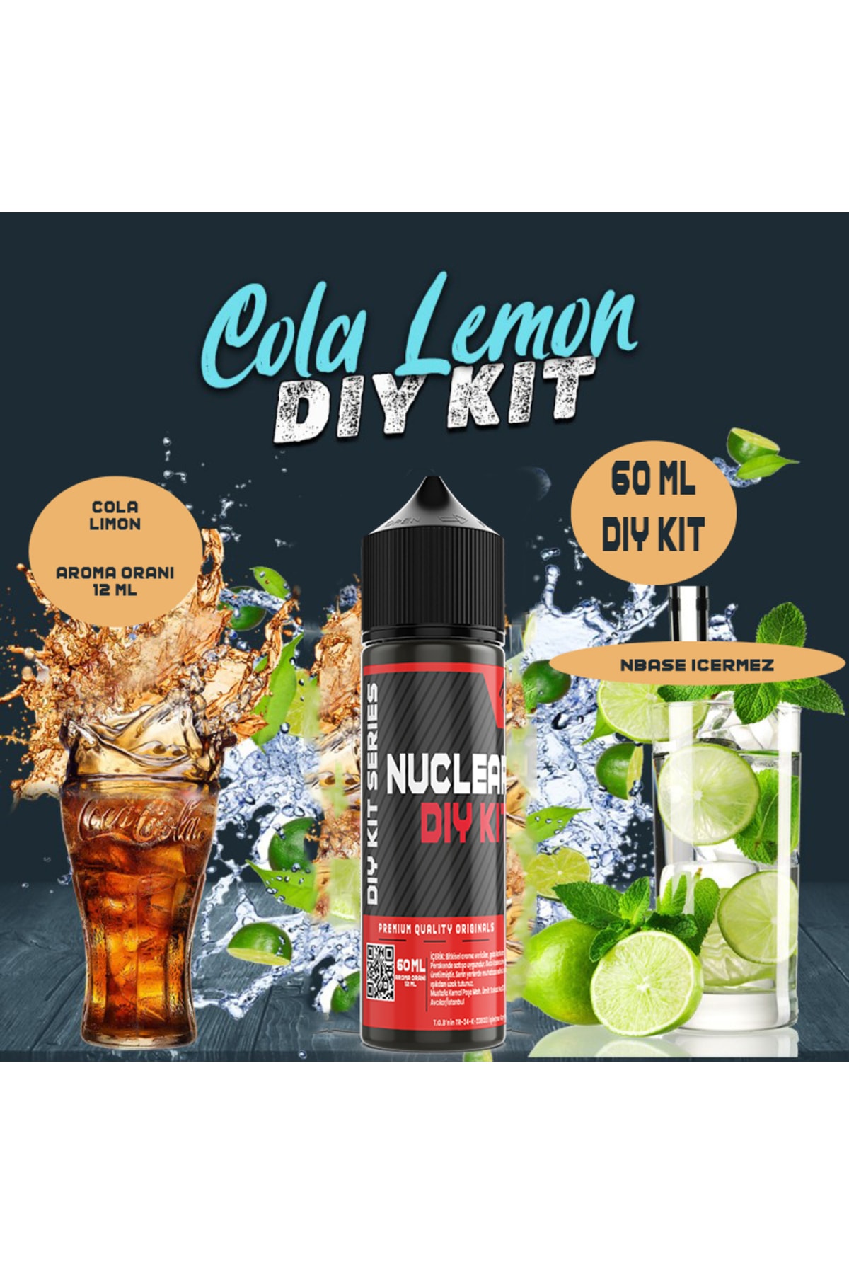 Nuclear Kimya Cola Lemon- 60 ml Dıy Kit (ŞİŞEDE SADECE 12 ML AROMA VARDIR HAZIR DEĞİLDİR) Fiyatı ...