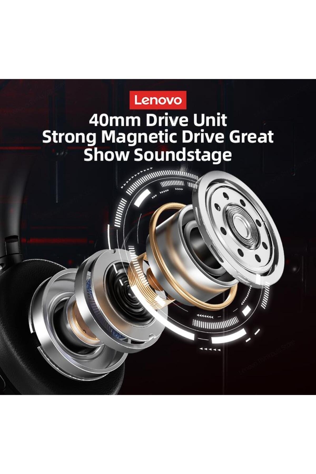 LENOVO Thinkplus TH40 Kablosuz ANC Özellikli Bluetooth Kulaküstü ...