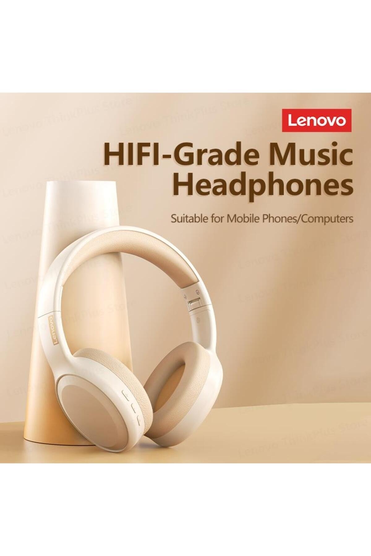 LENOVO Thinkplus TH30 Kablosuz Bluetooth Kulaküstü Kulaklık Beyaz ...