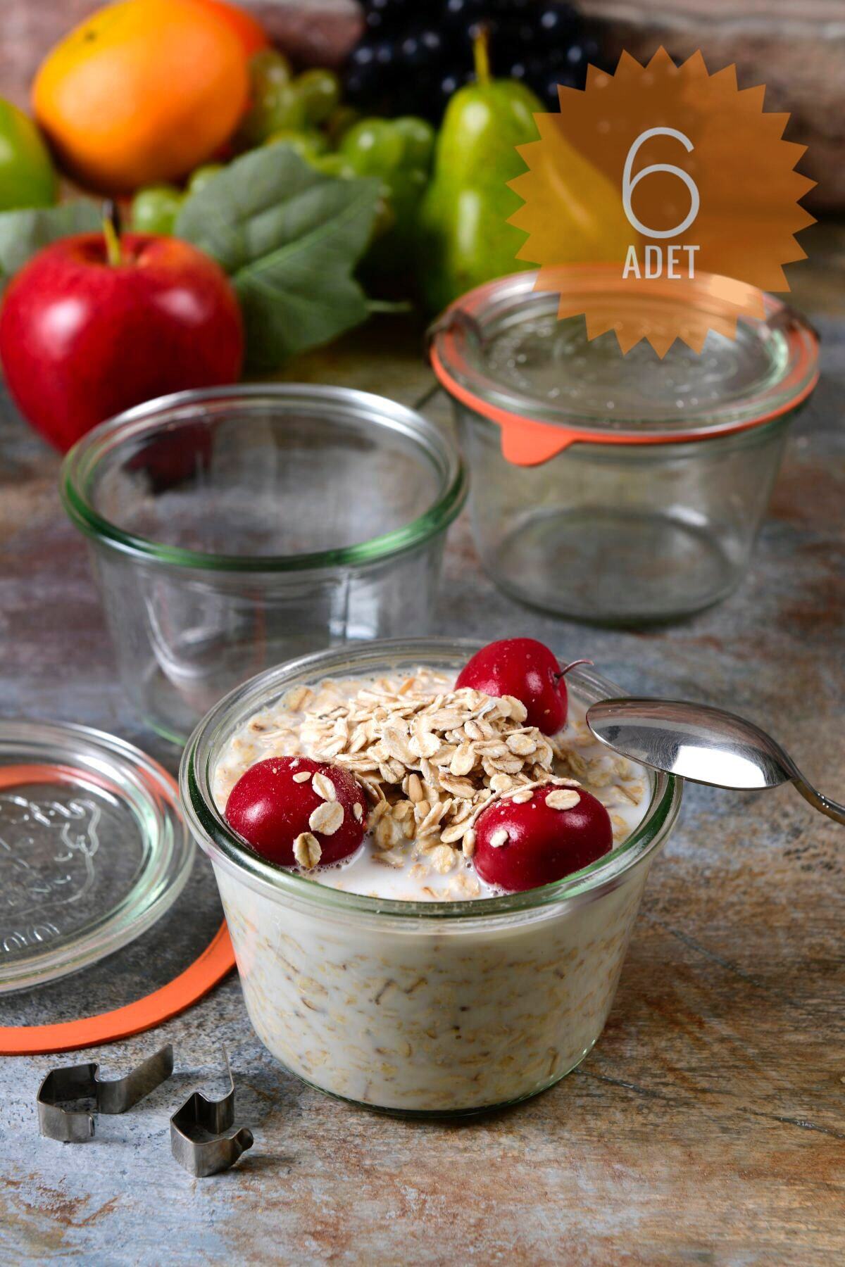 Weck 370 ml Cam Saklama Kavanoz Seti (6 Adet) Fiyatı, Yorumları - Trendyol