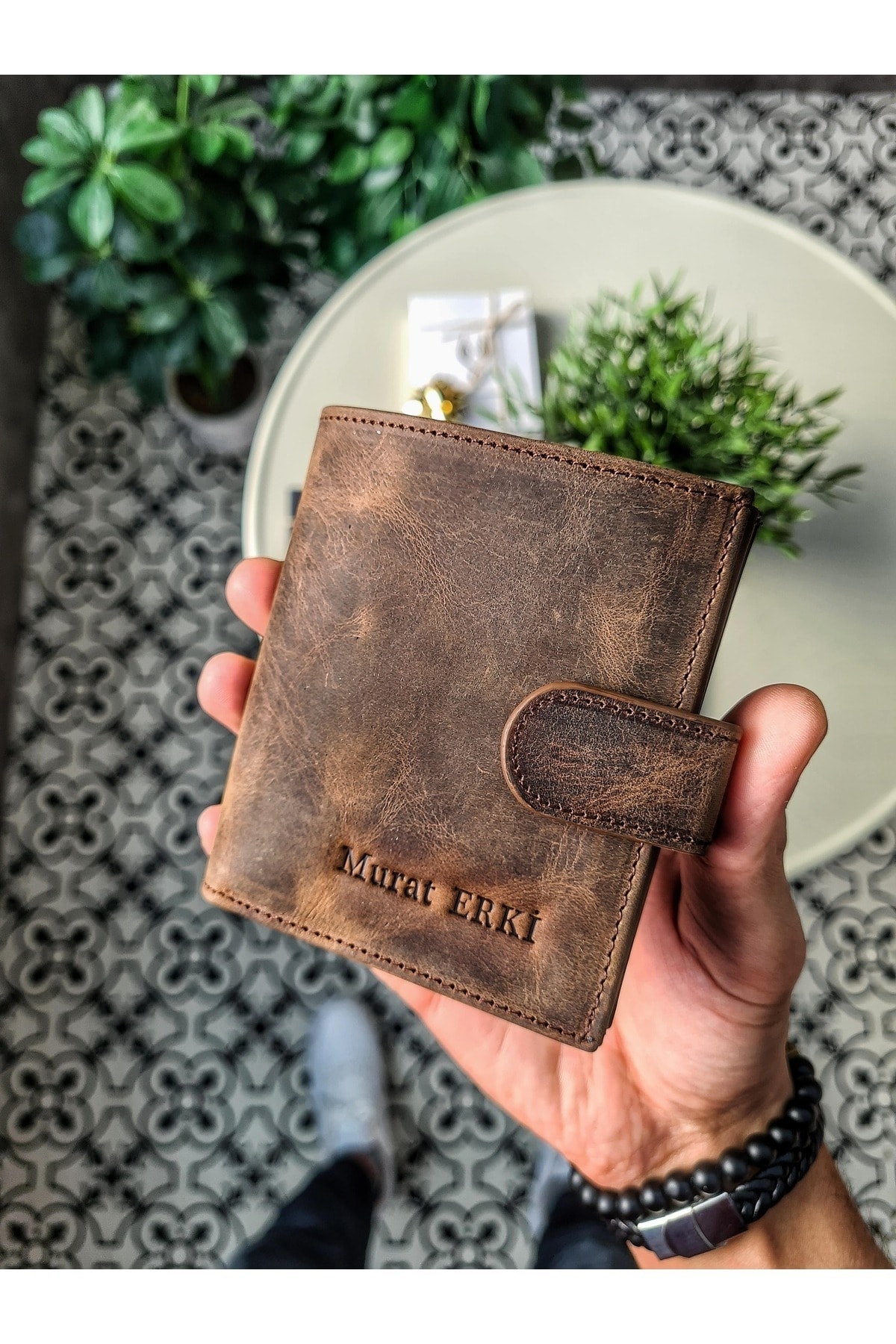 Visso leather Visso 115 Dıştan Kilitli Hakiki Deri Kahverenk Kimlik ...
