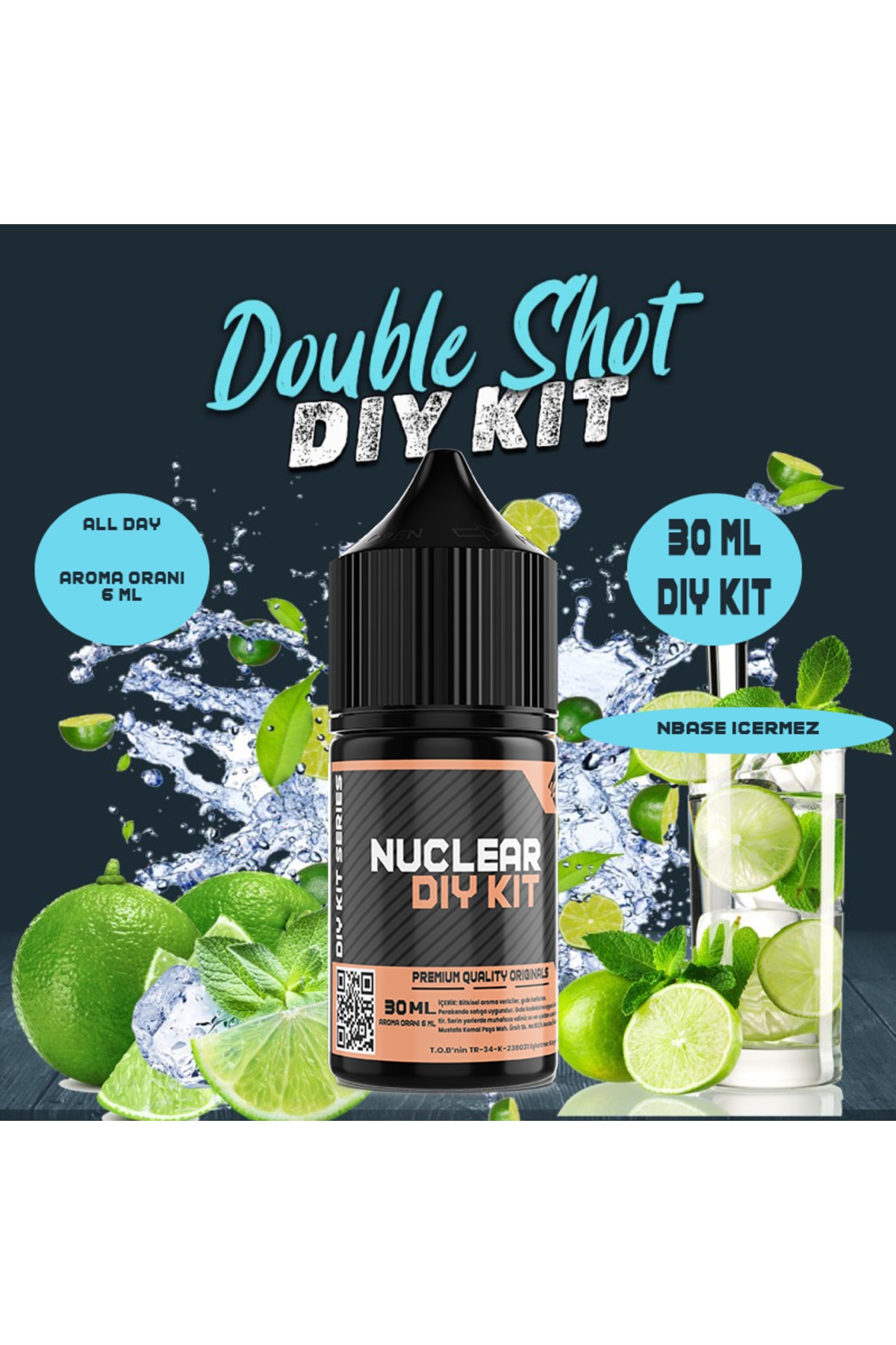 Nuclear Kimya Double Shot - 30 ml Dıy Kit (ŞİŞEDE SADECE 6 ML AROMA VARDIR HAZIR DEĞİLDİR Fiyatı ...