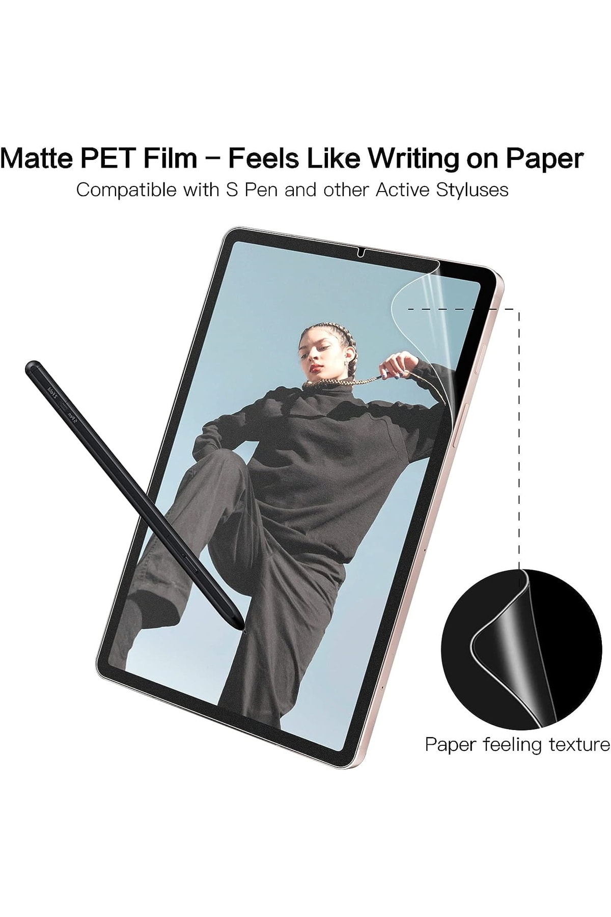 m.tk moveteck Samsung Galaxy Tab S9 Ultra 14.6 Tablet Uyumlu Paper Like ...